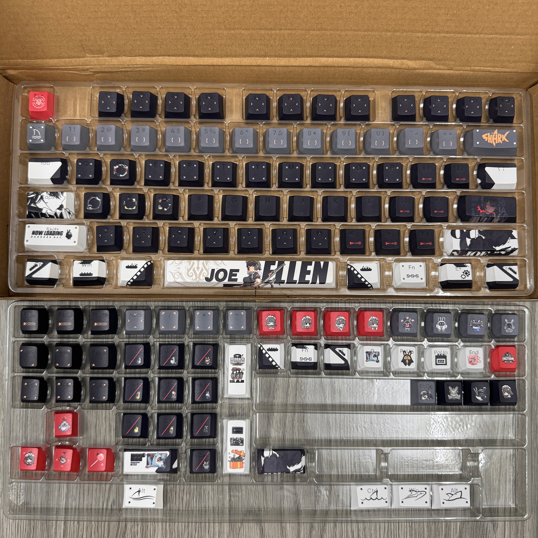 Keycap Zenless Zone Zero Ellen Joe thick PBT xuyên led in dyesub 5 mặt ...