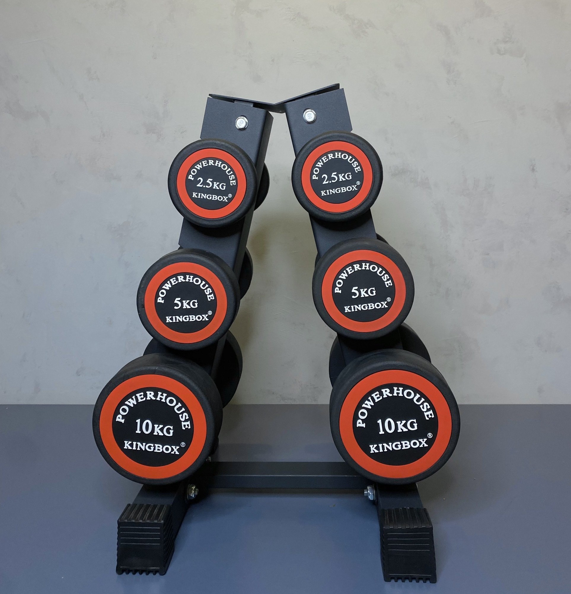 Tạ Tay Đơn KINGBOX Chính Hãng, Tạ Gang Bọc Cao Su, Tạ Tay Loại 2.5kg 5kg 7.5kg 10kg 12.5kg 15kg ...