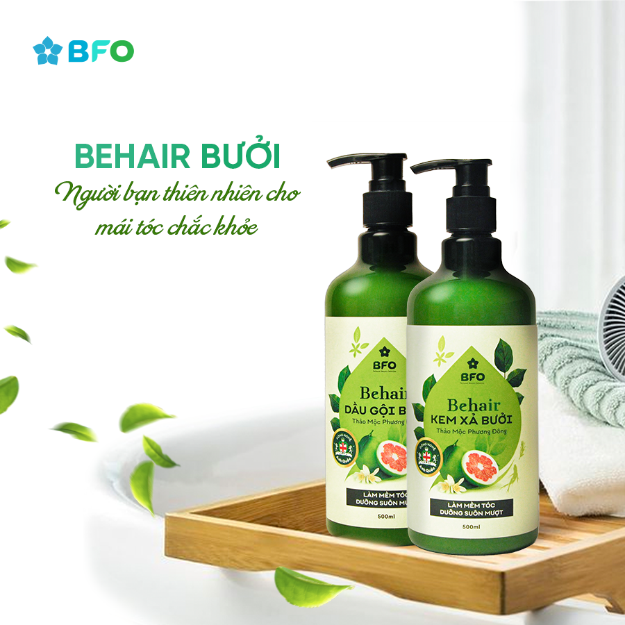 Dầu Gội Tinh Dầu Bưởi BFO Behair 500ml Kích Thích Mọc Tóc, Dày Khỏe ...