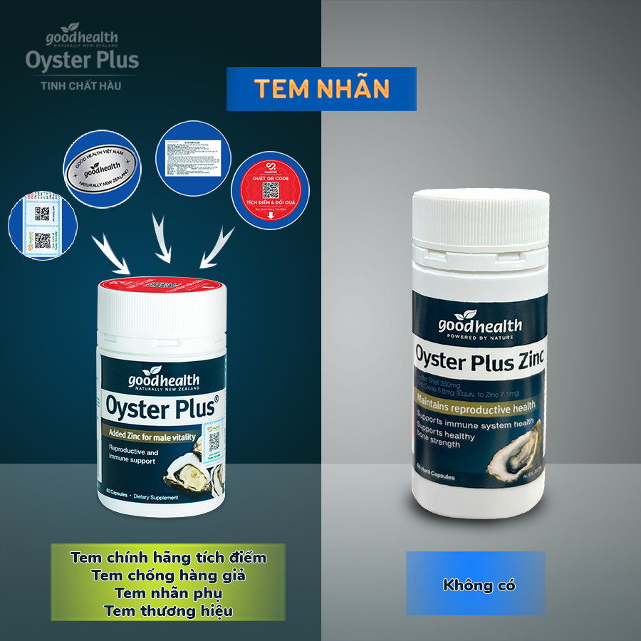 Viên uống Tinh chất hàu Goodhealth Oyster Plus 30/60 viên Tăng cường ...