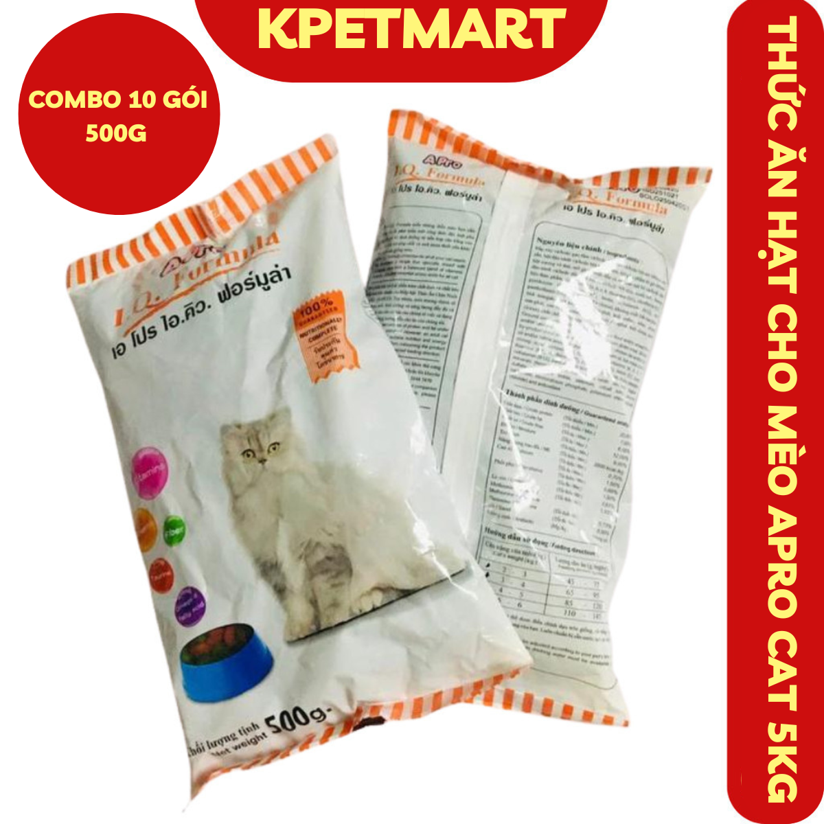 Thức Ăn Cho Mèo APRO CAT IQ Formula 5kg - Thức Ăn Hạt Cho Mèo Mọi Độ ...