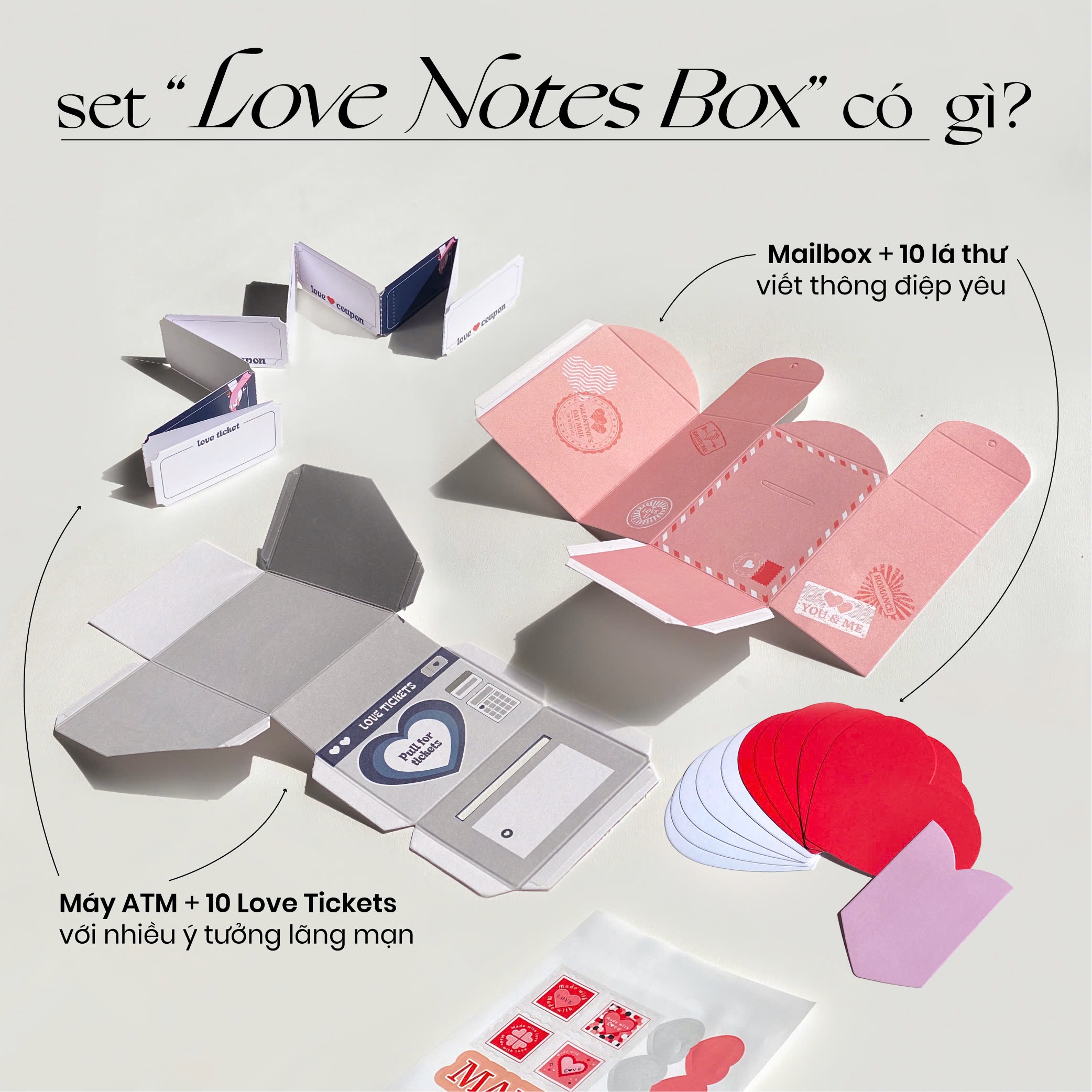 "Love Notes"- Set quà handmade DIY love letter cá nhân hóa với Love ...