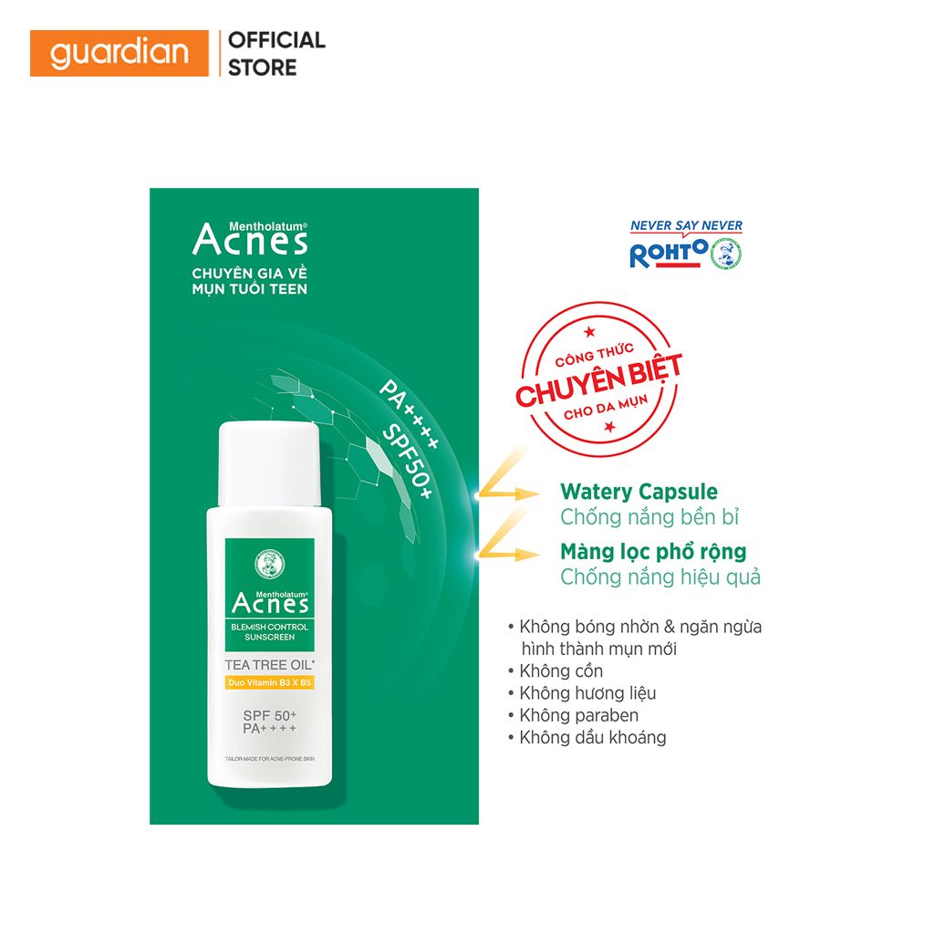 Sữa Chống Nắng Hỗ Trợ Giảm Mụn Acnes Blemish Control Sunscreen 50g ...