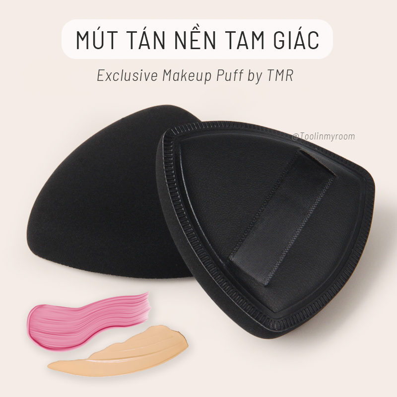 Mút Tán Kem Nền Black Tam Giác TMR Mềm Xốp Trang Điểm Mịn Lì Tự Nhiên ...