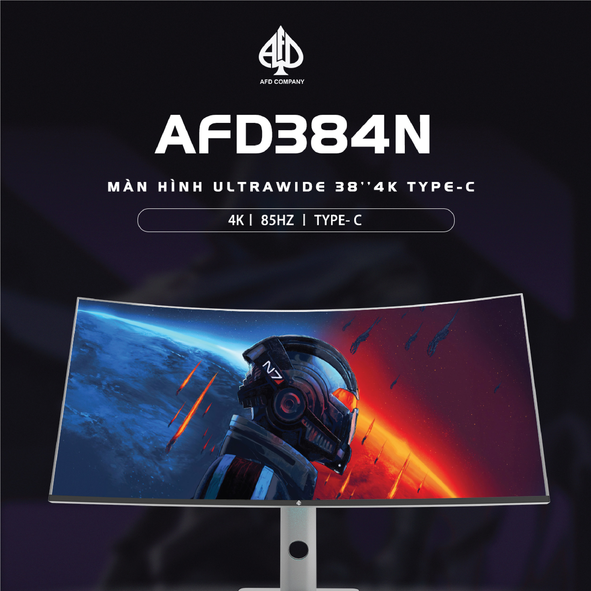 Màn hình 38 inch AFD 384N Ultrawide 4K (WQHD)/IPS BLACK/TypeC/85Hz ...