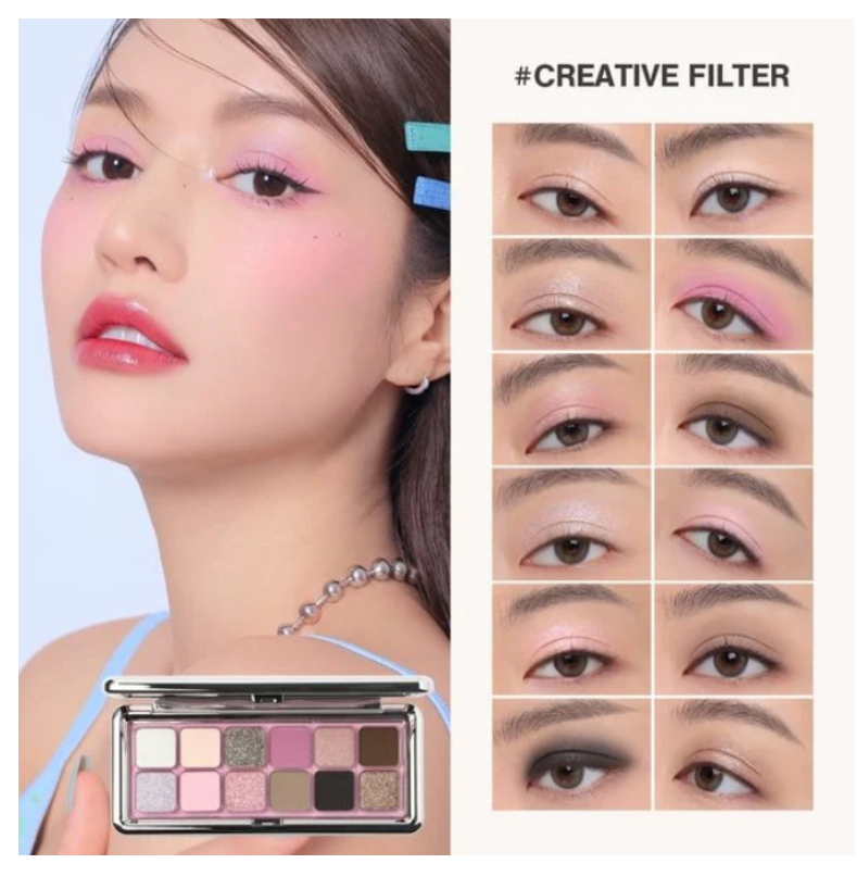 Màu Mắt 12 Ô 3ce New Take Eyeshadow Palette [Motion Frame- Raw Neutrals- Creative Filter- Pink ...