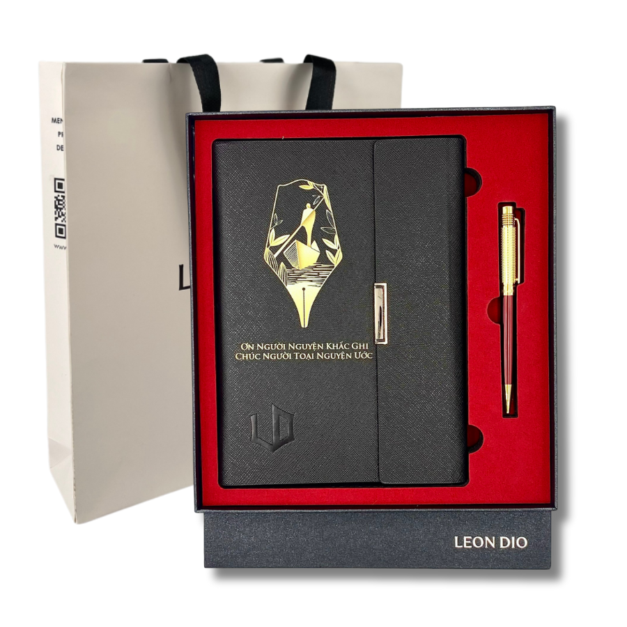 [GIFT SET] Bộ Quà Tặng Người Lái Đò, Bút Ký Cao Cấp Leon Dio Primal ...