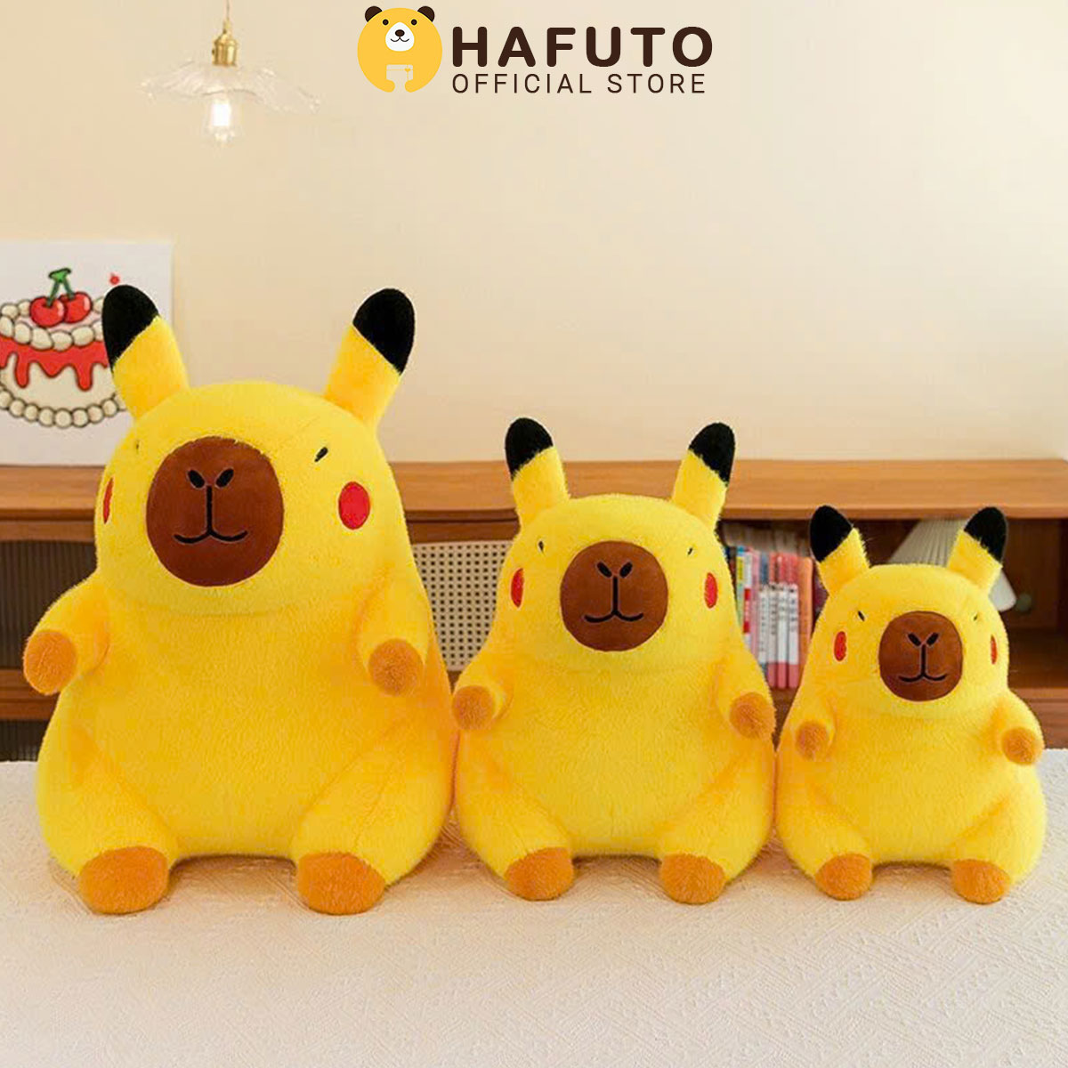 Gấu Bông Chuột Capybara Cosplay Pikachu Đáng Yêu Hafuto, Món Quà Tặng ...
