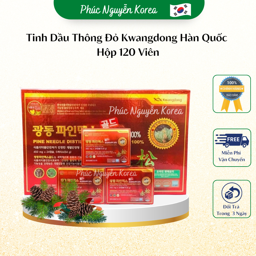 Tinh Dầu Thông Đỏ Kwangdong PINE NEEDLE DISTILLED CONCENTRATE Hàn Quốc ...