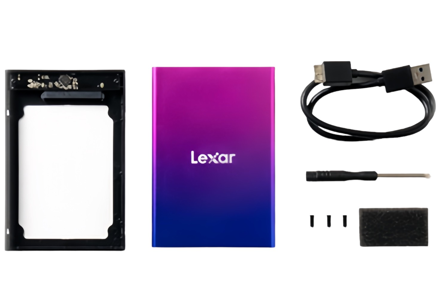 Box ổ cứng SSD/HDD Lexar E100 Sata III gắn SSD 2.5inch, Dung lượng tối ...