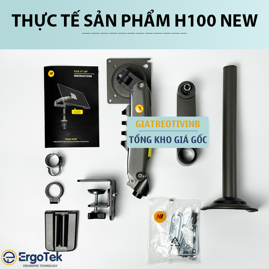 NB G45 22 - 40 Inch / NB H100 17 - 30 Inch - Giá Treo / Tay Arm Màn ...