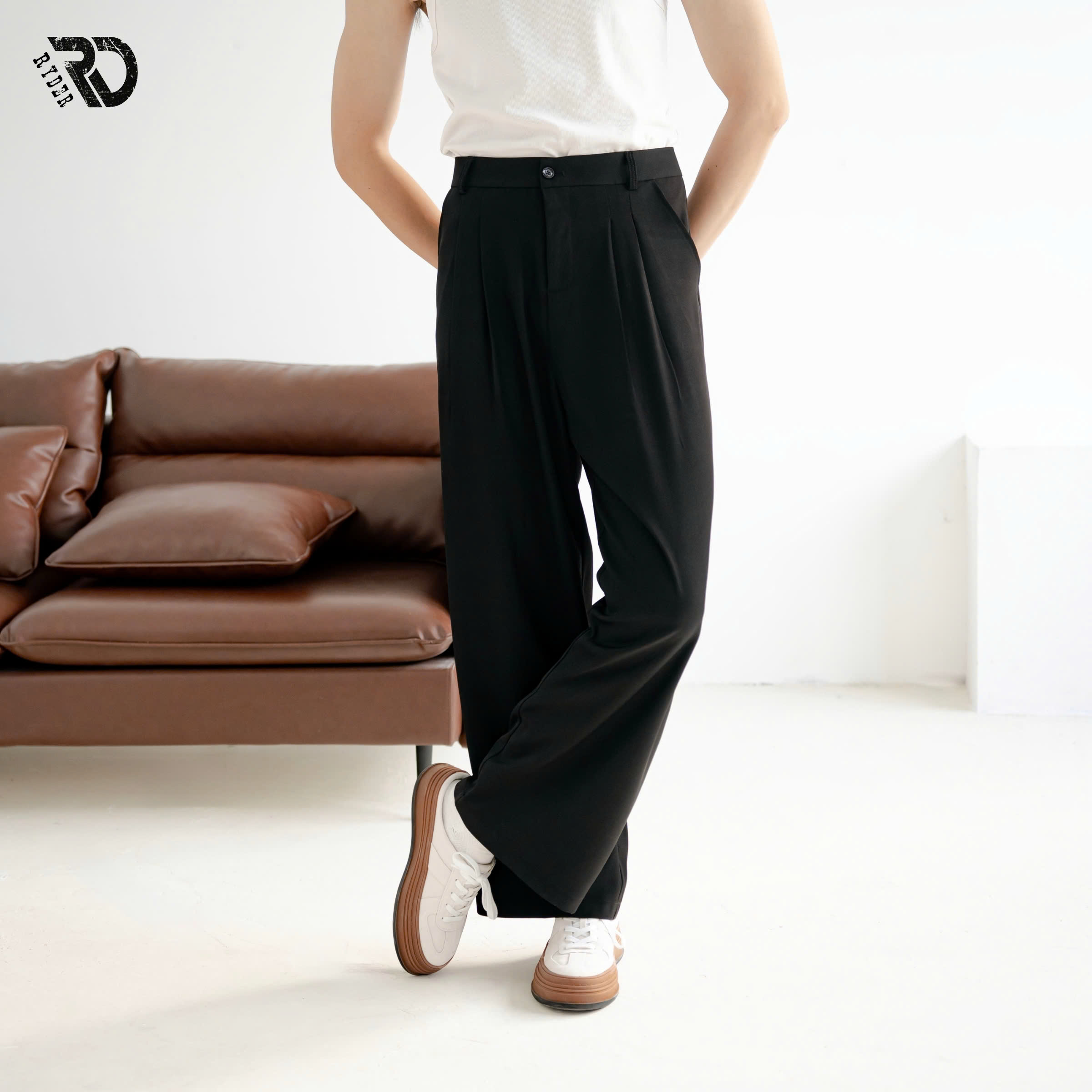 Quần vải ống rộng Alex Wide-Leg Trousers, Form Wide-Leg ( ống rộng ...