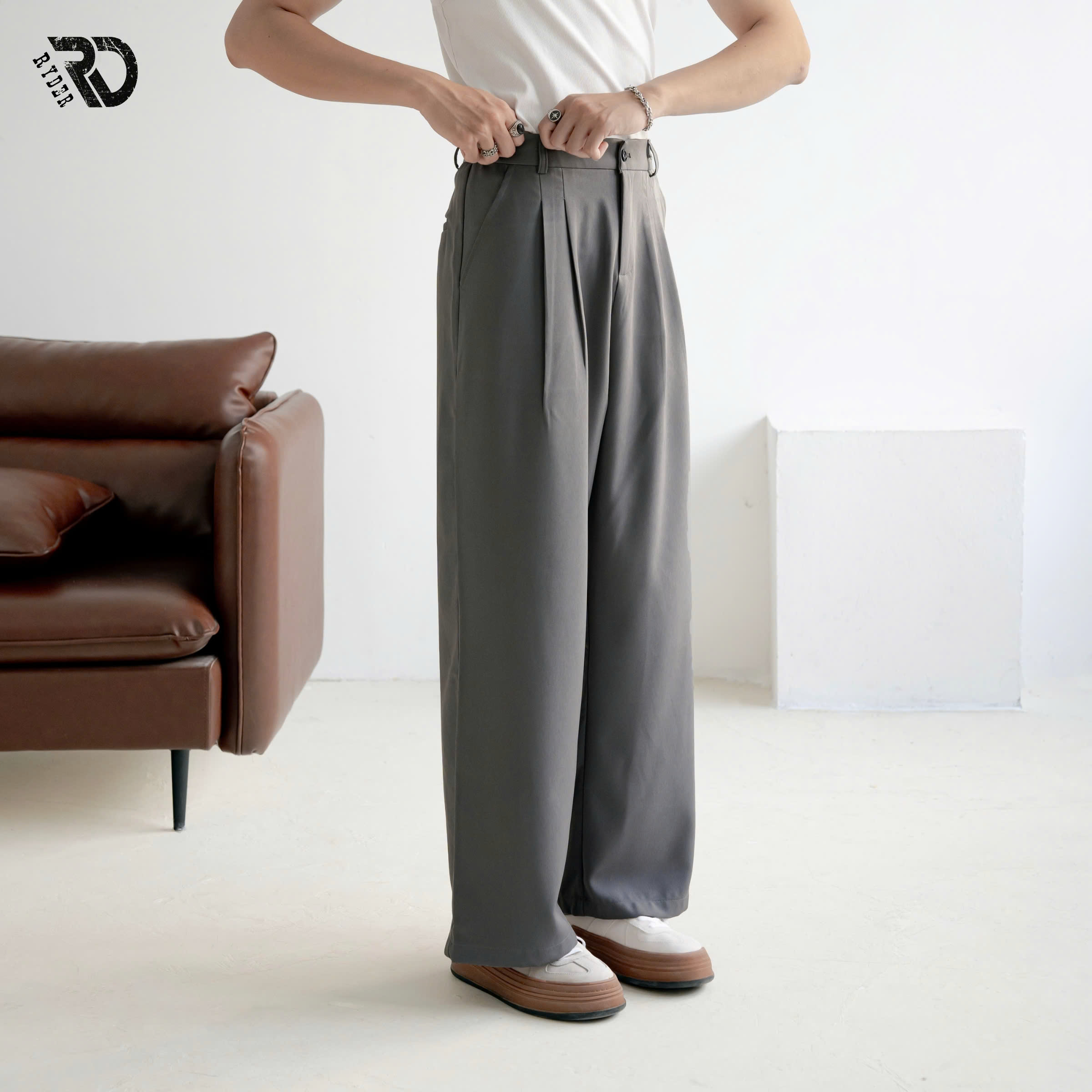 Quần vải ống rộng Alex Wide-Leg Trousers, Form Wide-Leg ( ống rộng ...