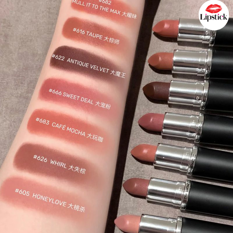 Son M·A·Cximal Silky Matte Lipstick 3.5g - 666 Hồng Nâu | Shopee Việt Nam