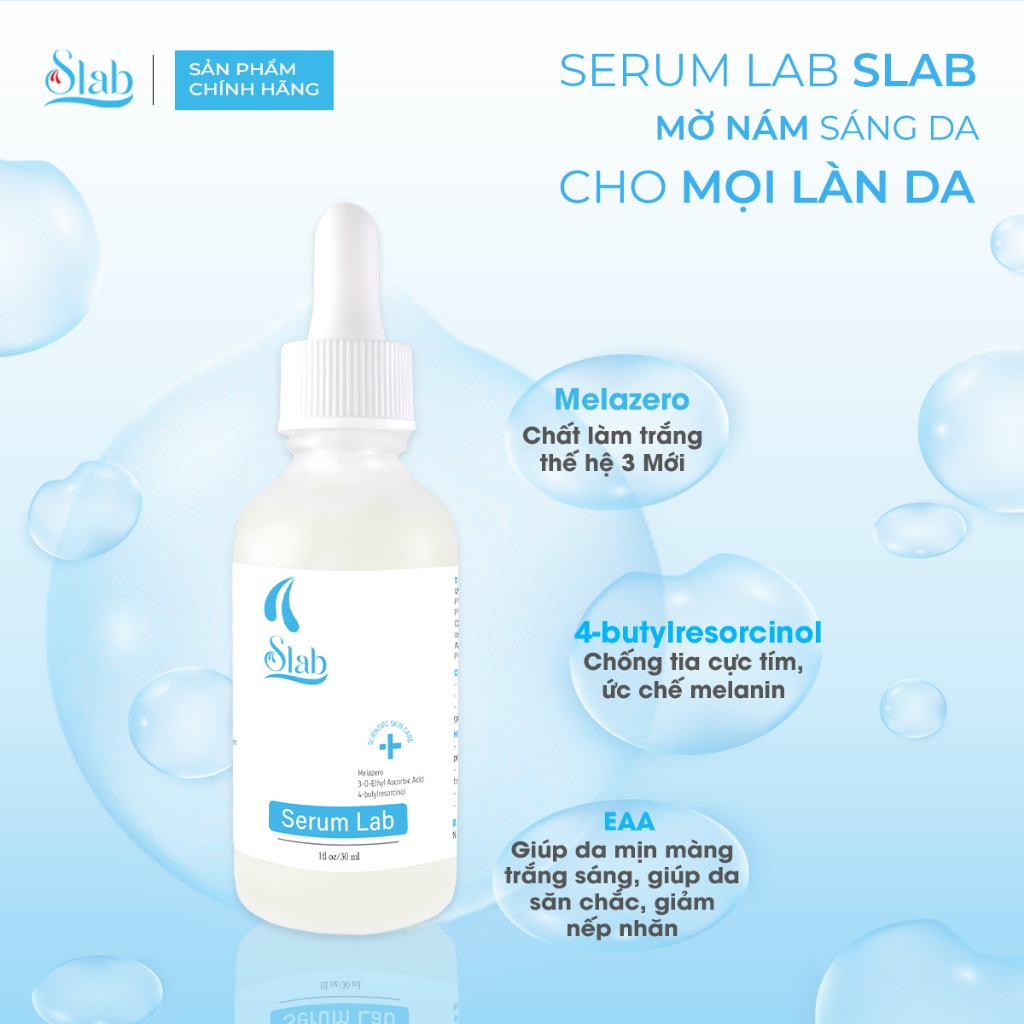 Bộ 2 Serum Slab Tự Thực Bào Lab - Dưỡng Sáng Da, Mờ Thâm Mụn, Mờ Nám,Tàn Nhang, Cấp Ẩm Cho Da ...