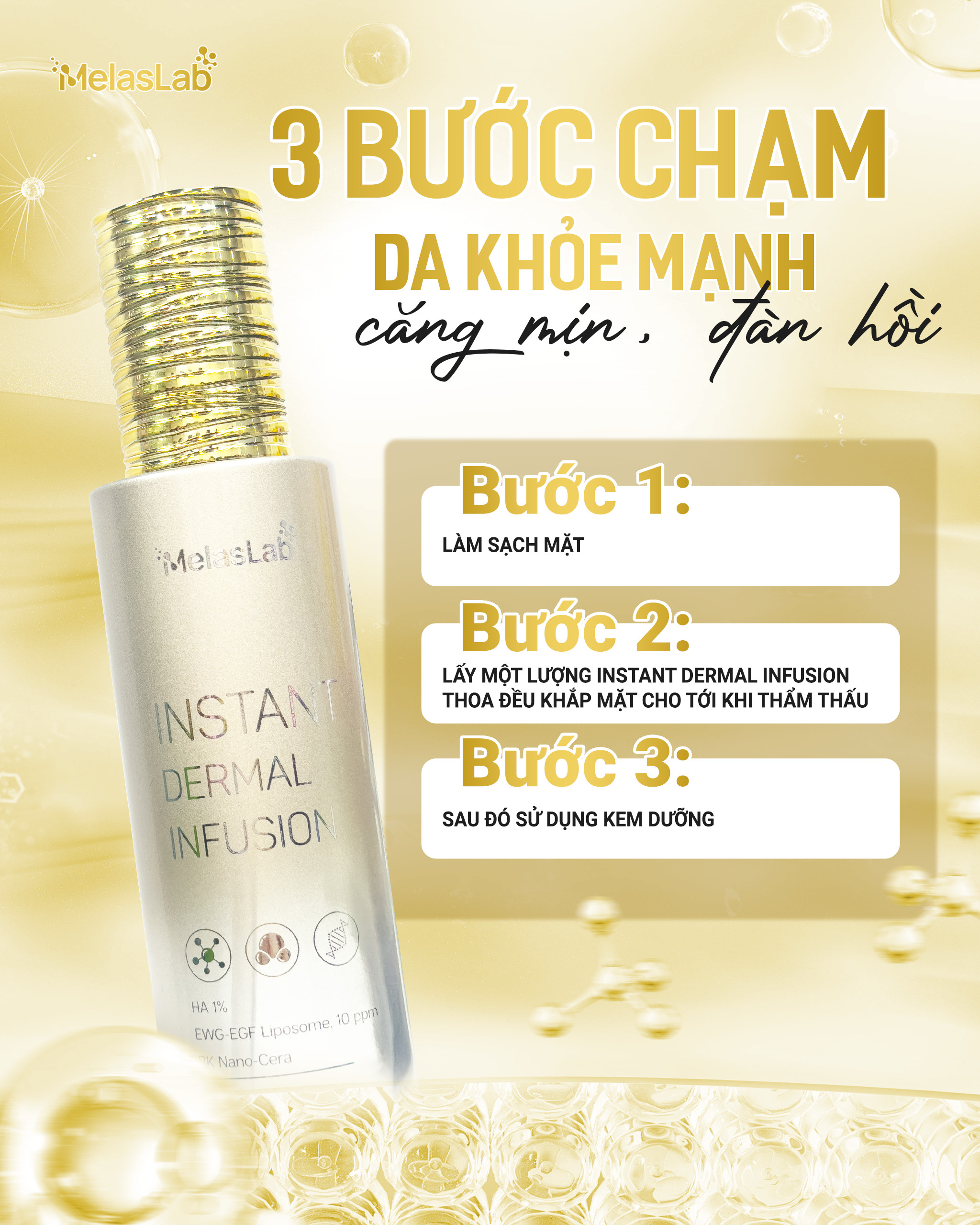 [CHÍNH HÃNG] Sữa dưỡng dày da MELASLAB Instant Dermal Infusion phục hồi da cấp ẩm dưỡng da chắc ...