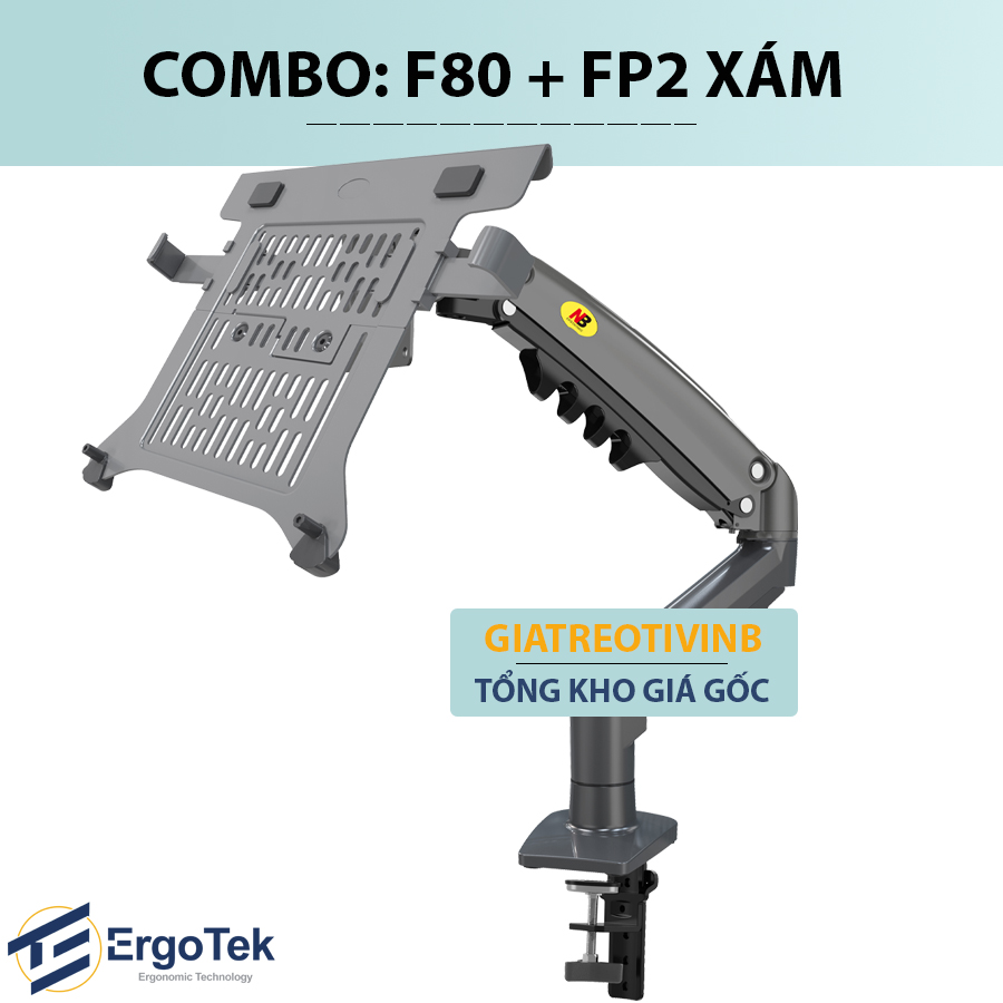 COMBO NB F80 + NB FP2 / Giá Đỡ , Kẹp Latop - Máy Tính Bảng 10 -17 Inch ...