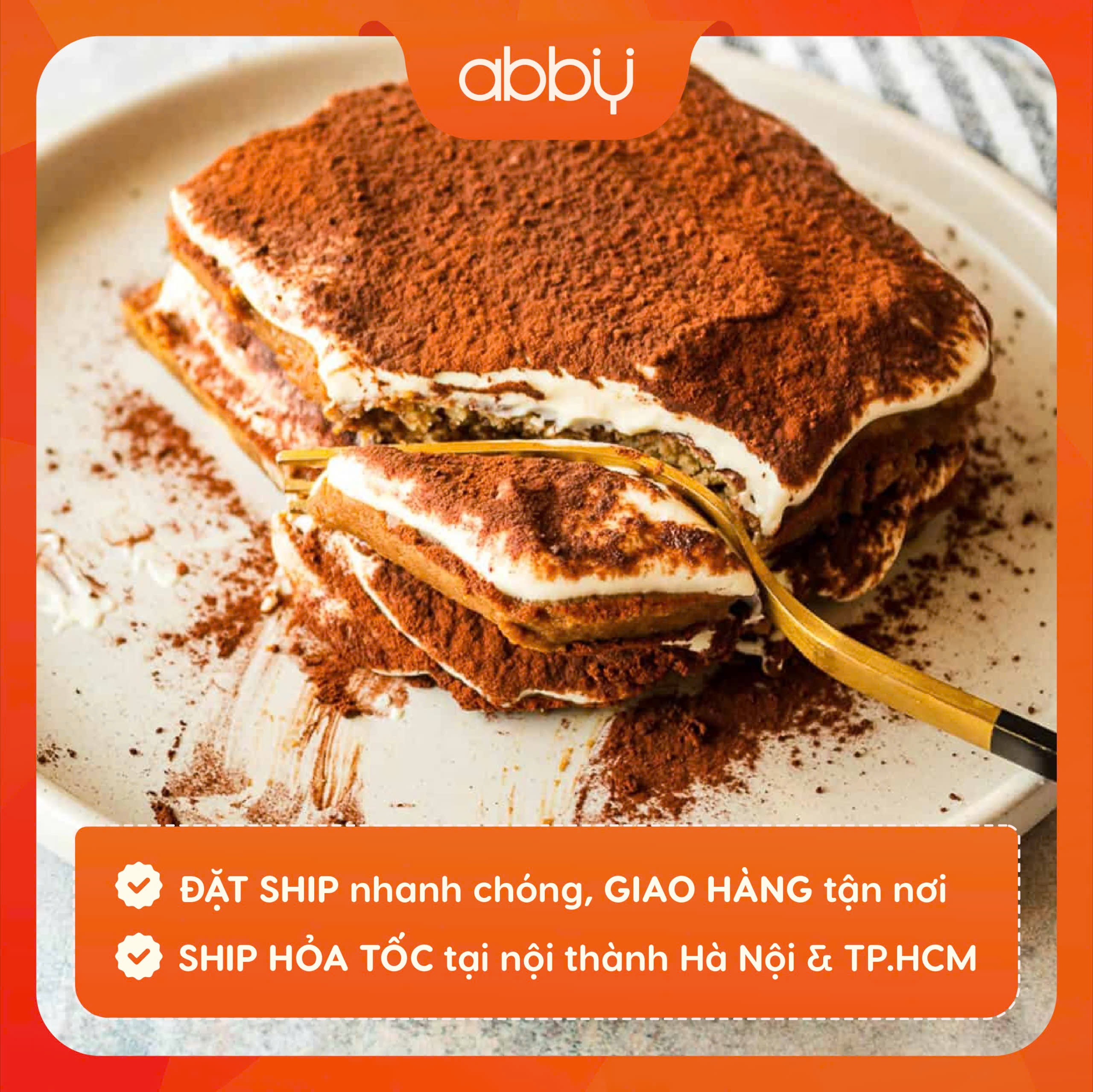 [ABBY - TẶNG HỘP GIẤY] Set làm bánh tiramisu vị Cacao Abby nguyên liệu làm bánh tại nhà - thành ...
