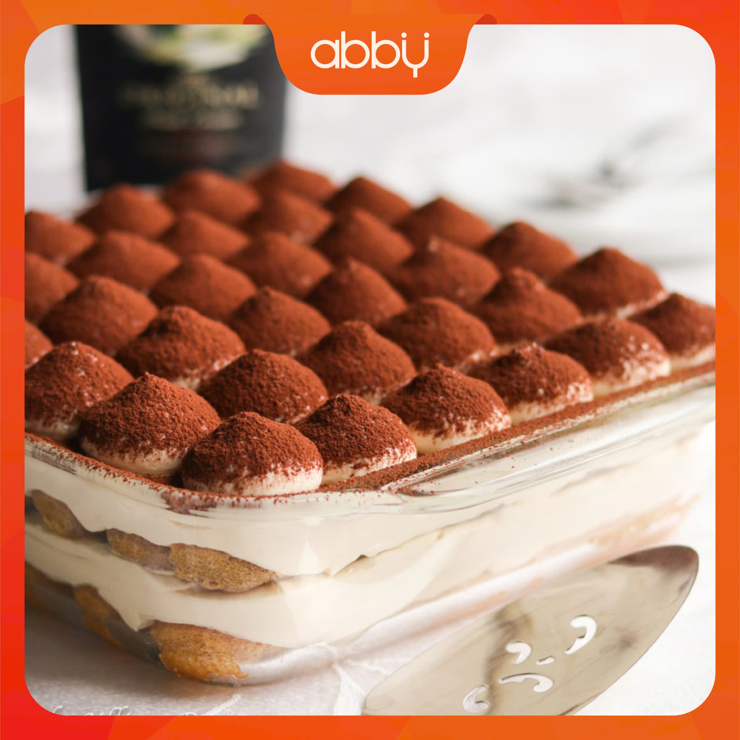 [ABBY - TẶNG HỘP GIẤY] Set làm bánh tiramisu vị Cacao Abby nguyên liệu làm bánh tại nhà - thành ...