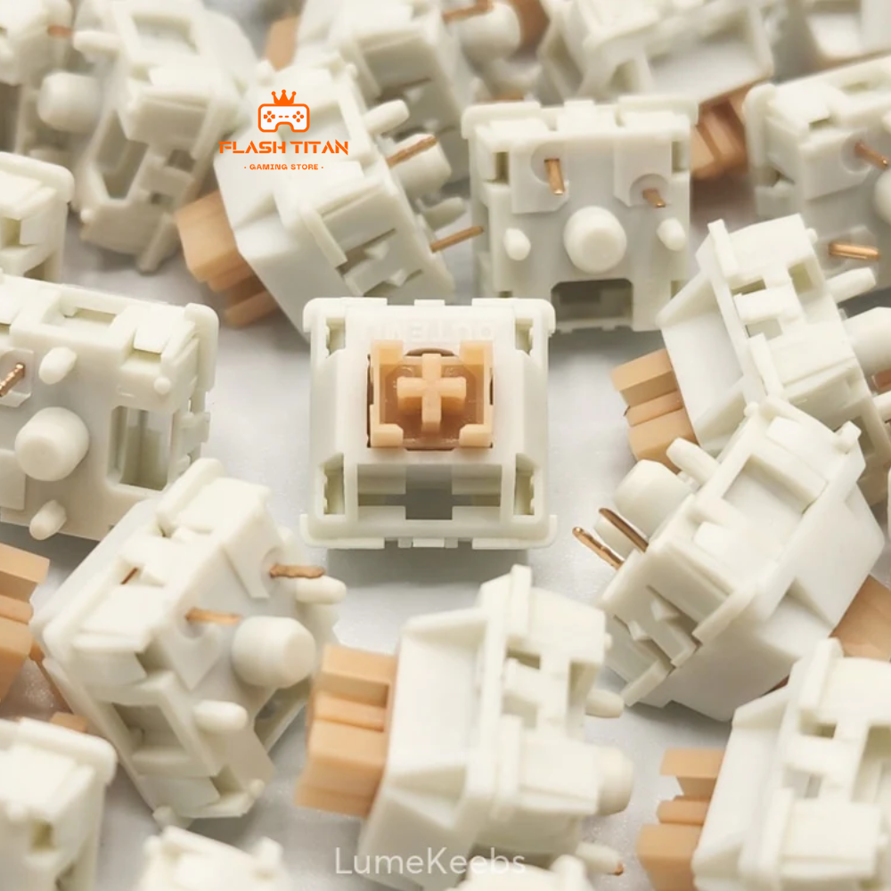 Switch Outemu Silent Cream Yellow pro 5 Pin - Switch tactile đã Pre ...
