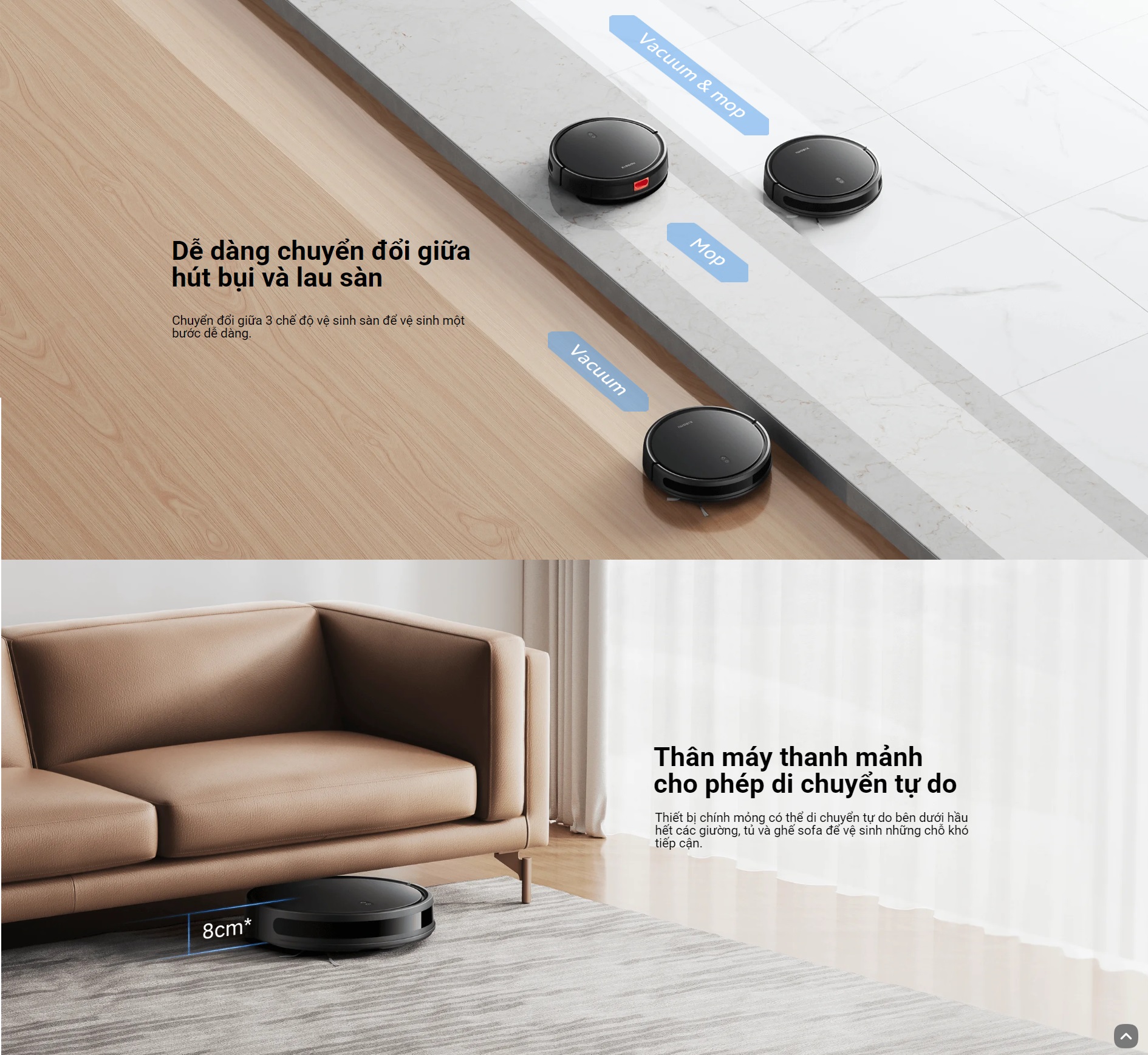 Robot Hút Bụi Lau Nhà Xiaomi Robot Vacuum E10C / E10 EU – Phiên Bản ...