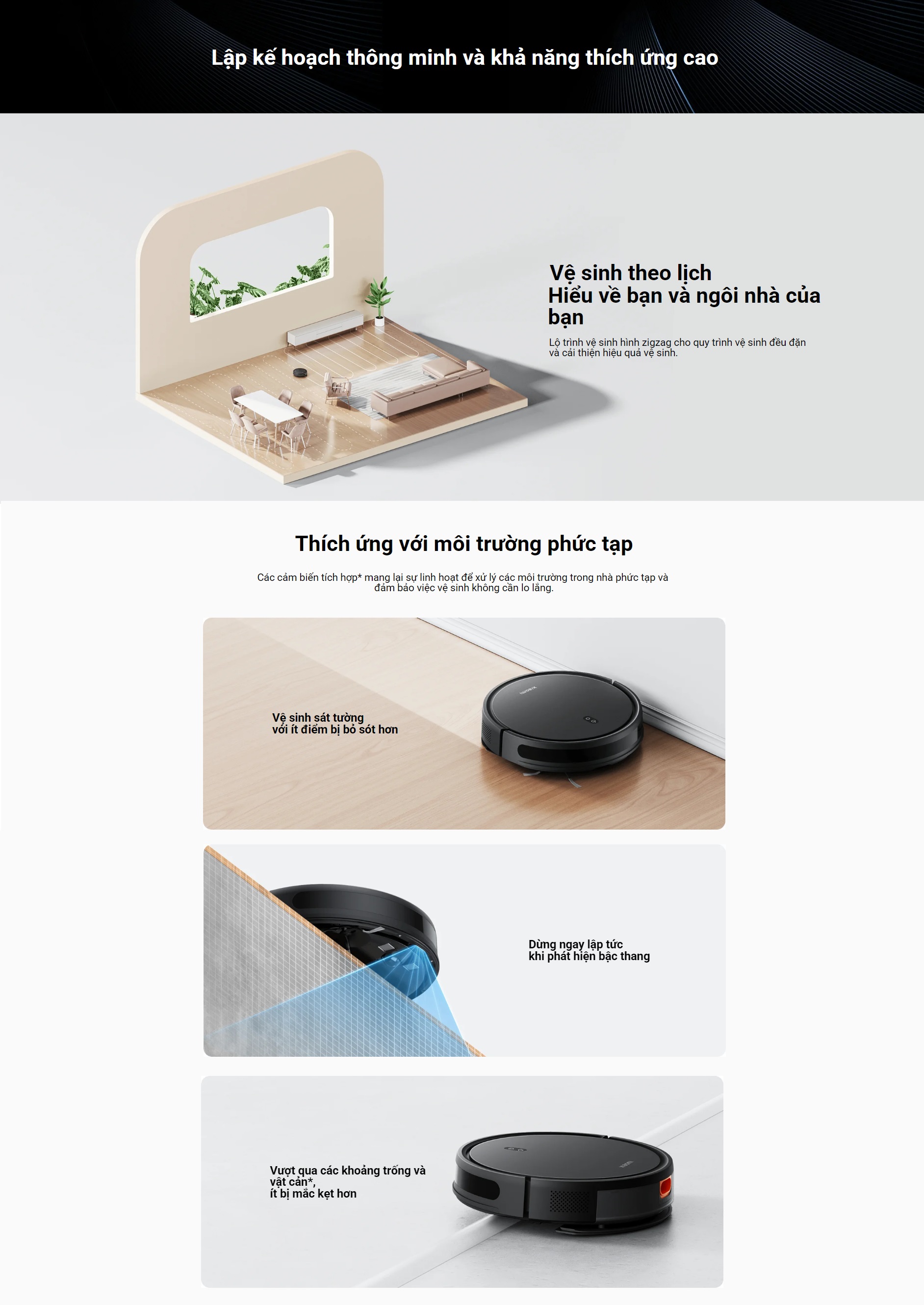 Robot Hút Bụi Lau Nhà Xiaomi Robot Vacuum E10C / E10 EU – Phiên Bản ...