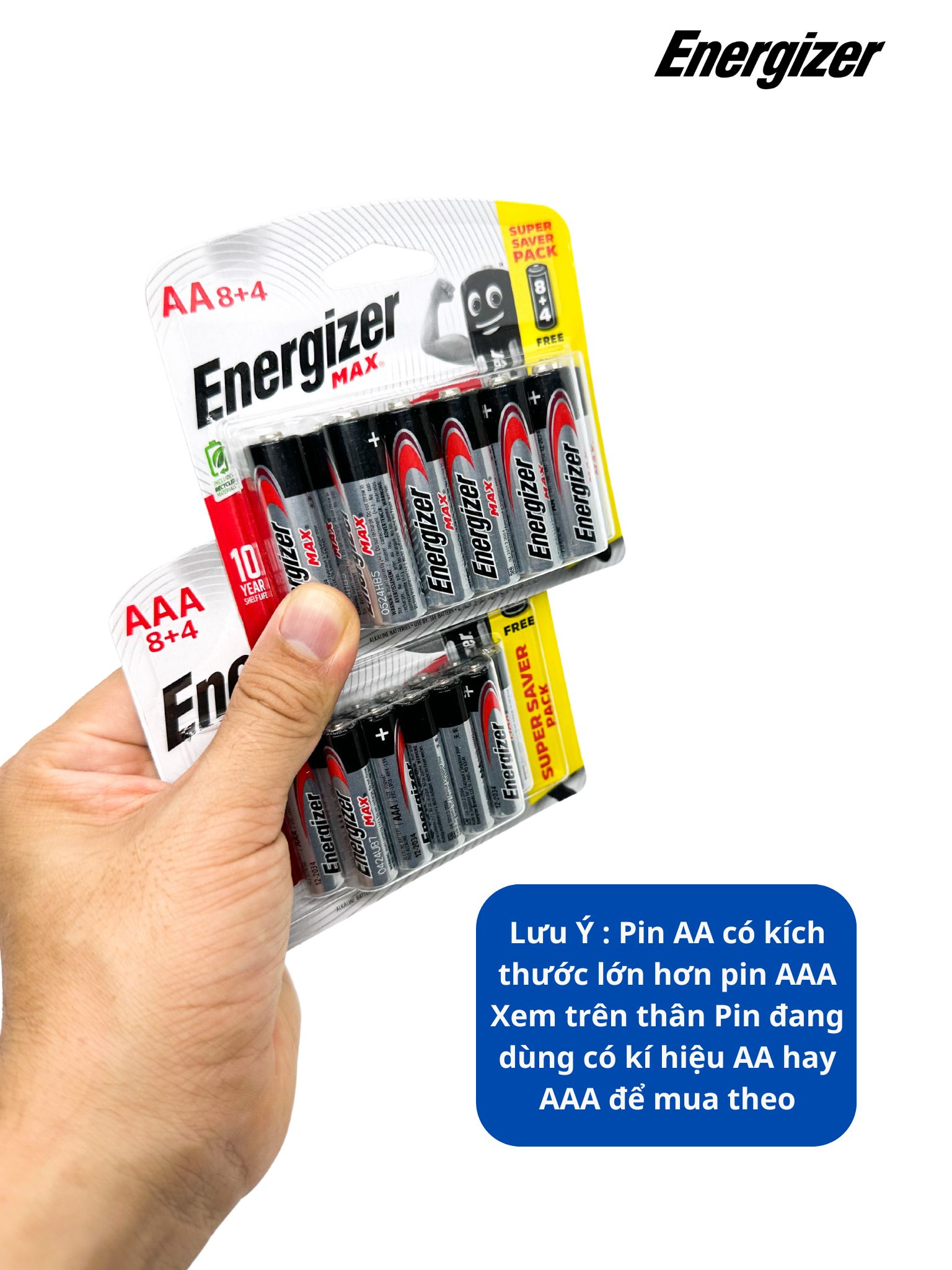 Pin AA , AAA , AAAA , 9V - Pin Energizer 1,5V Siêu Bền - Hàng Chính ...