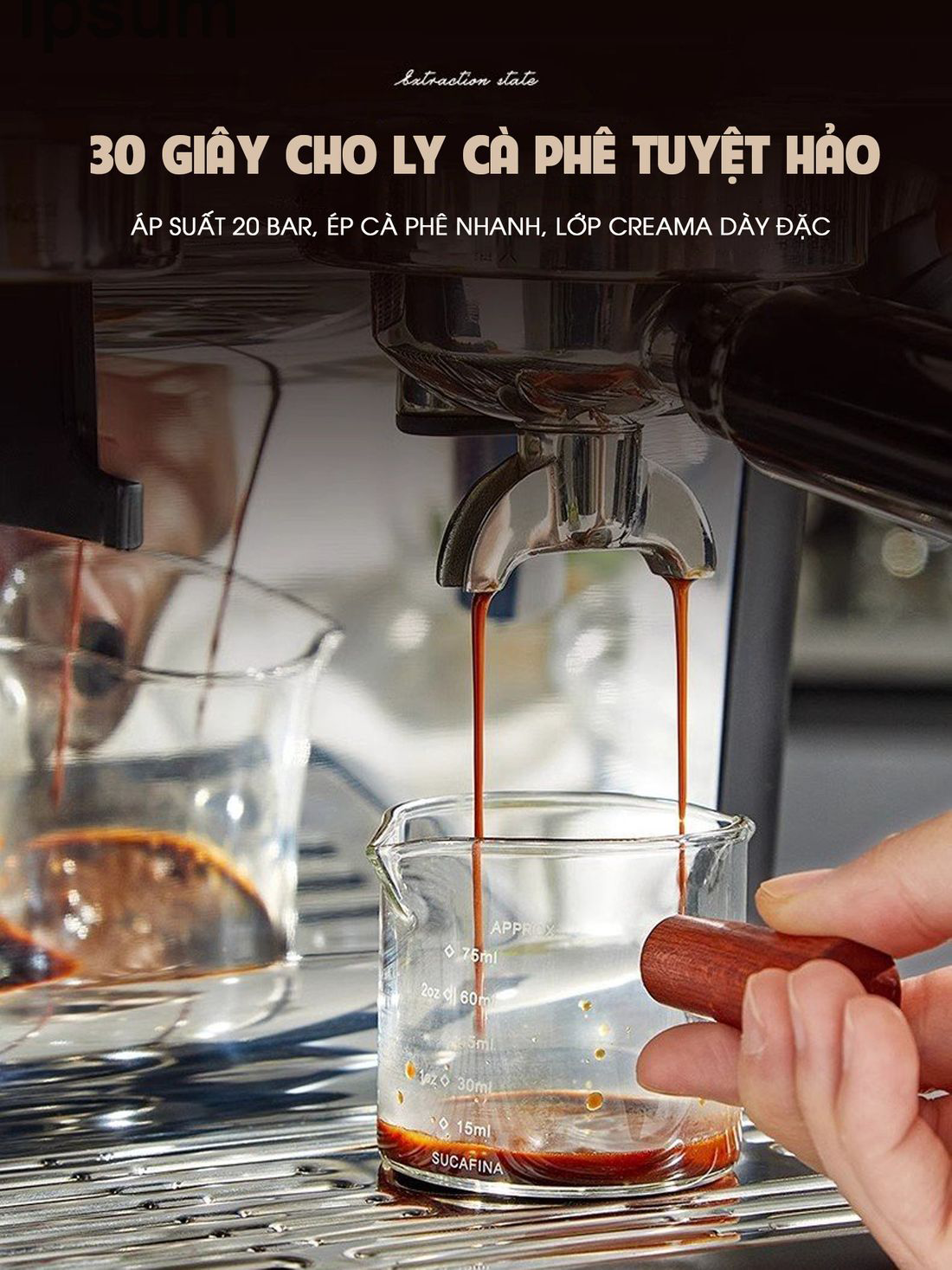 [Bao Gồm VAT] Máy pha cà phê Espresso, Capuchino, Latte Winci EM3110 ...