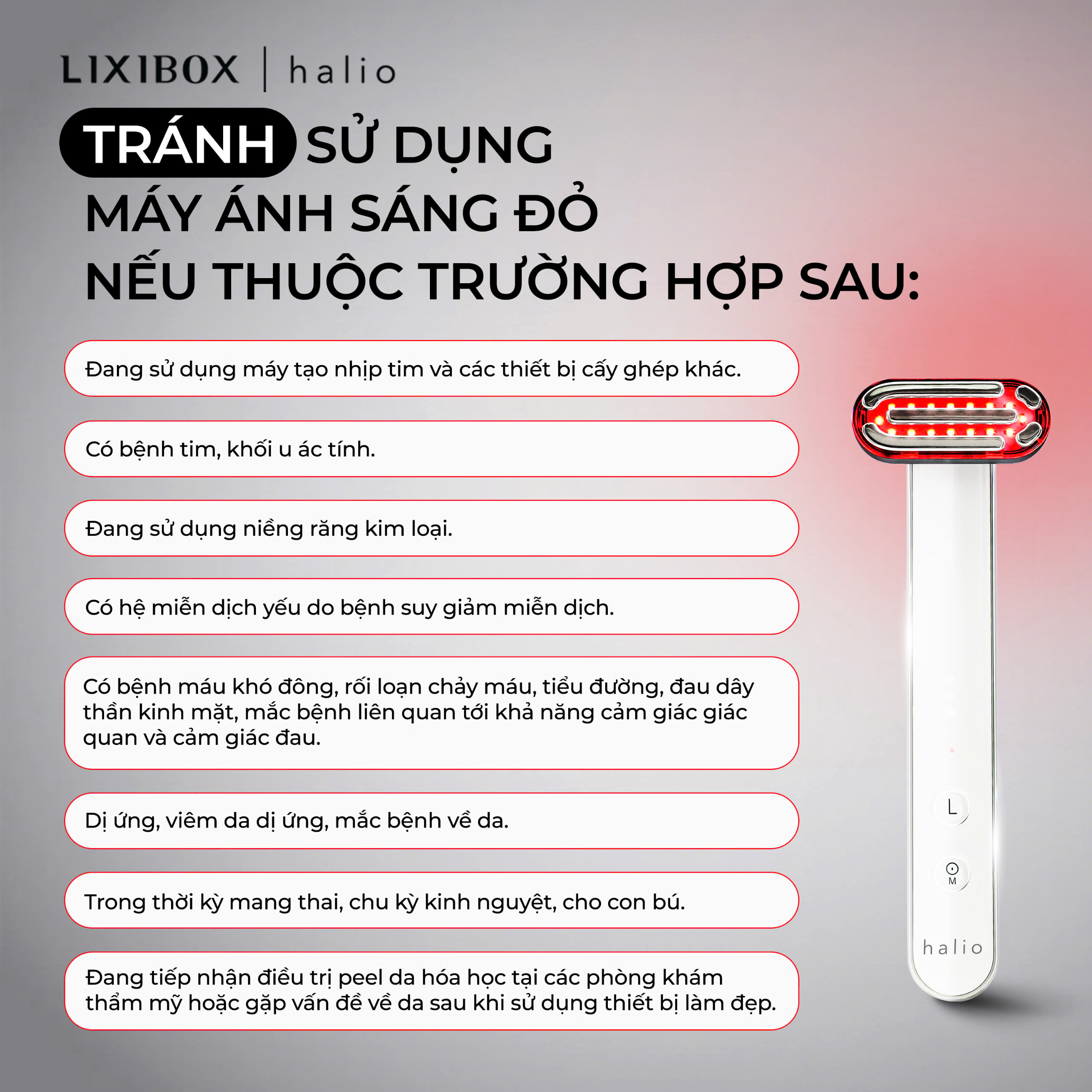 Máy Ánh Sáng Đỏ Giúp Trẻ Hoá Da Halio Red Light Therapy Device 3 in 1 ...