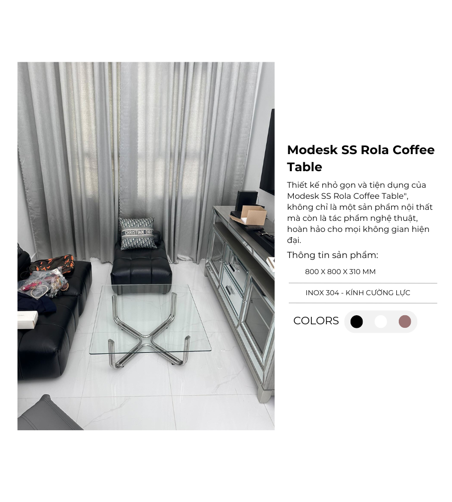 Modesk SS Rola Table - Bàn trà sofa trang trí phòng khách, đơn giản ...