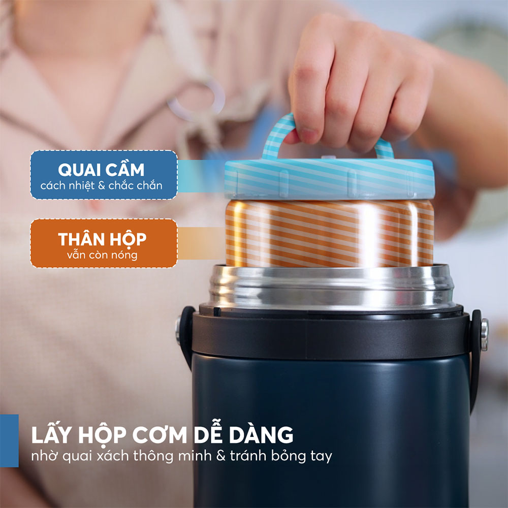 Hộp Cơm Giữ Nhiệt Elmich EL-8302 (Dung Tích 1700ml, Chất Liệu Inox 304) | Shopee Việt Nam