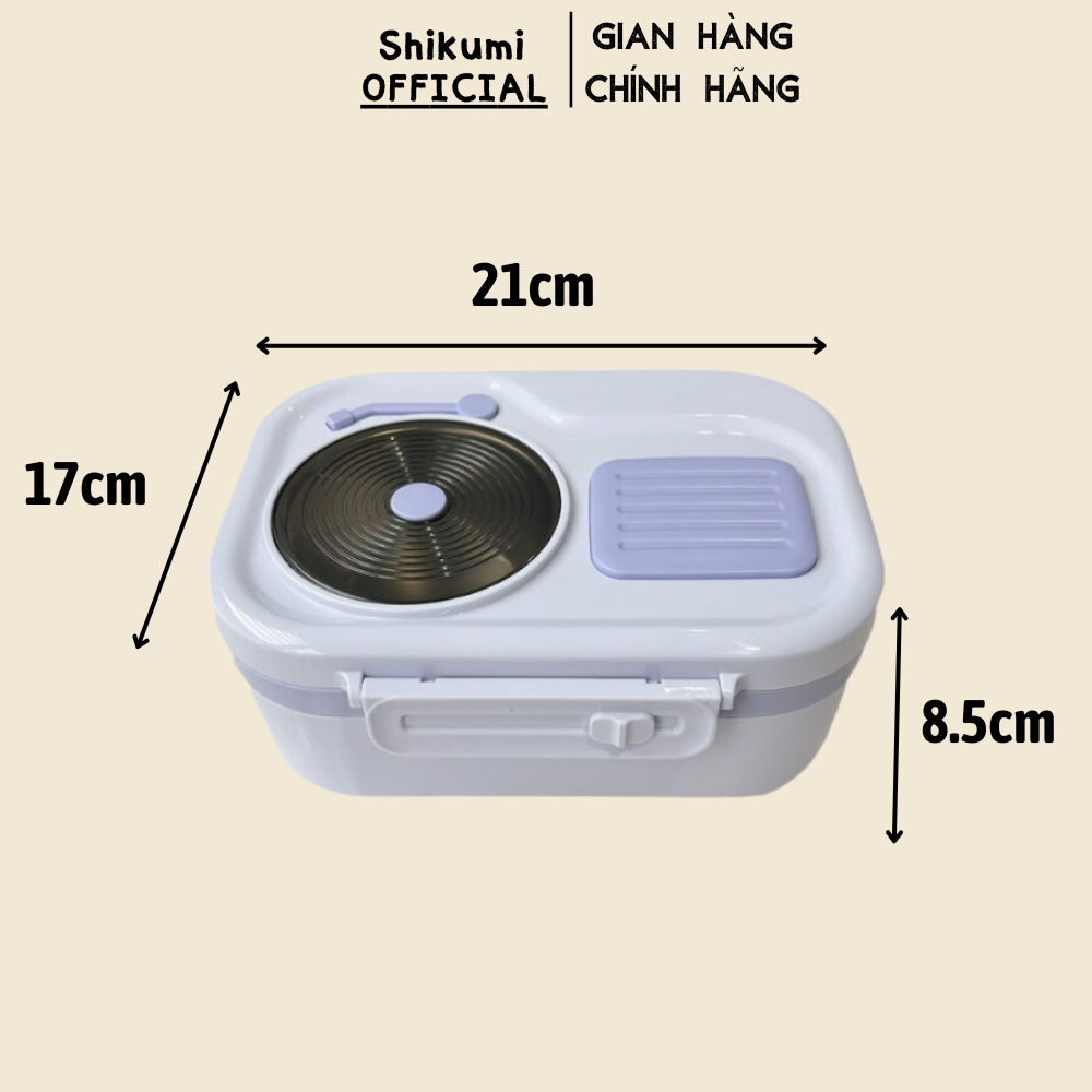 Hộp Cơm Giữ Nhiệt 2 tầng Inox Văn Phòng Bento Cute Màu Pastel SHIKUMI ...