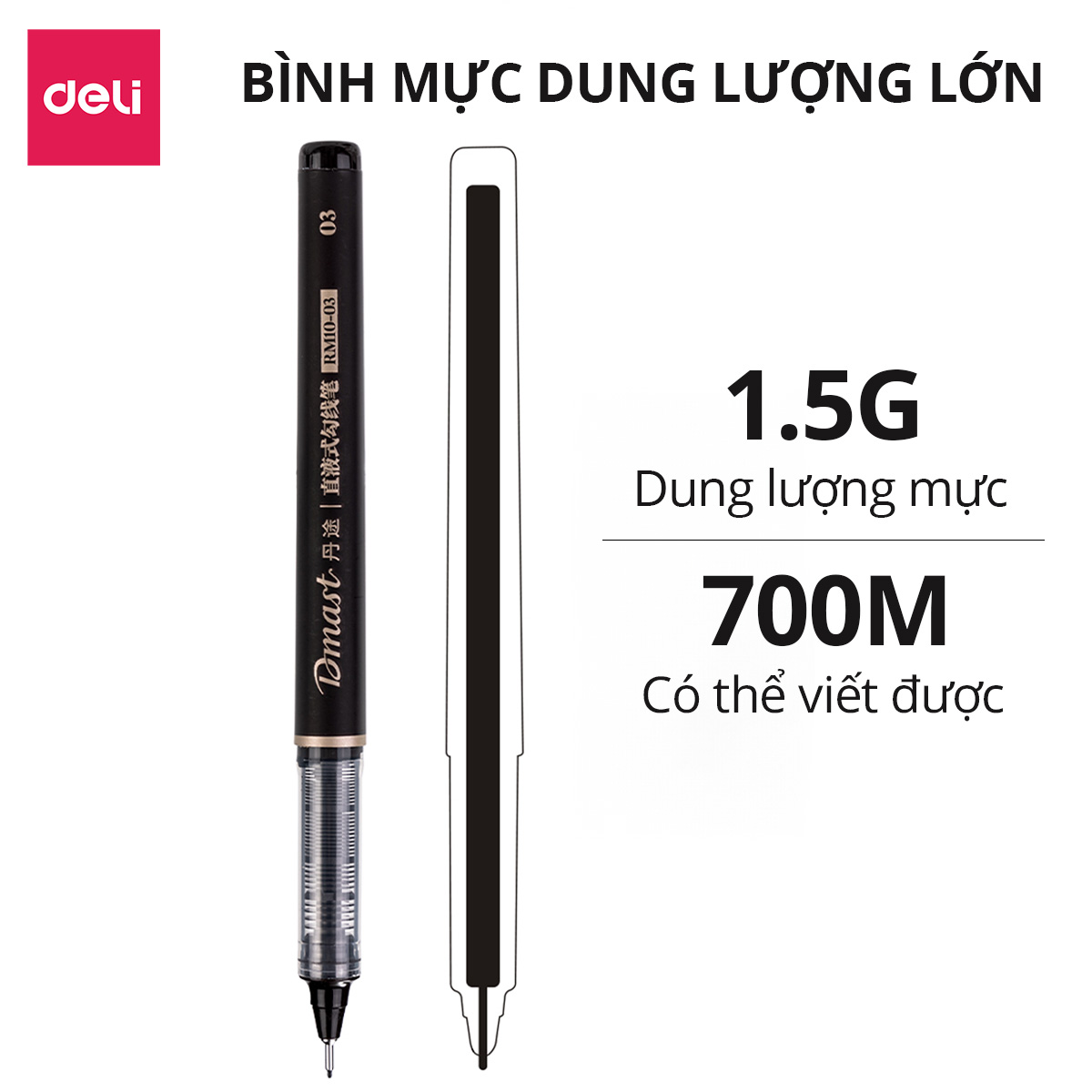 [HỌA CỤ DELI] Bút Vẽ Kỹ Thuật Drawing Pen Cao Cấp Deli Bút Đi Nét Nhiều ...