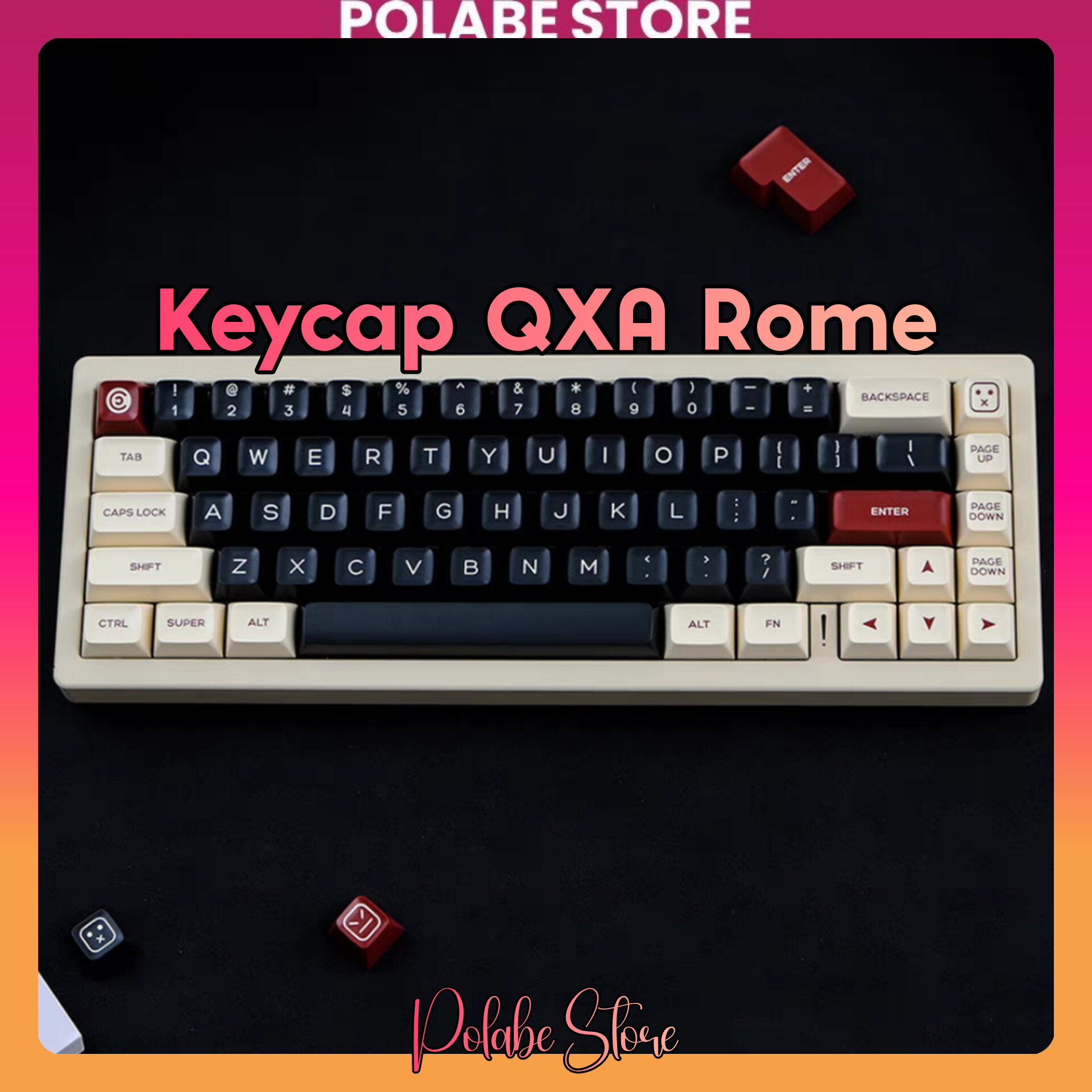 Keycap SA Rome QXA Profile bàn phím cơ Polabe Store Keycap Daye Aifei ...