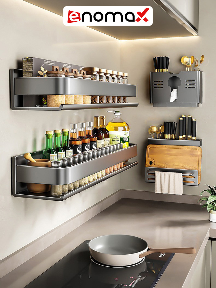 Kệ đựng gia vị Enomax để đồ nhà bếp đa năng, chất liệu Thép Carbon ...