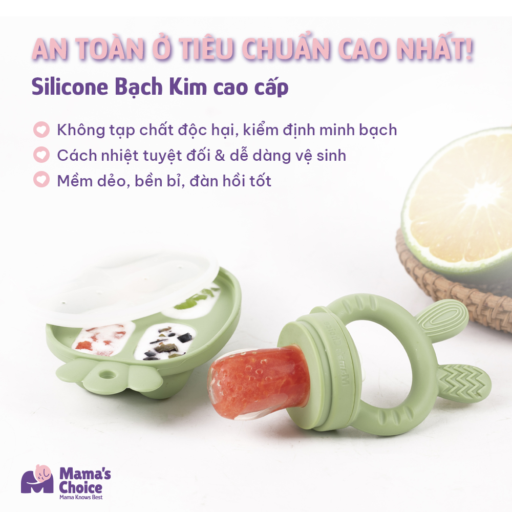 Túi Nhai Ăn Dặm Mama's Choice Cho Bé, Núm Nhai Hoa Quả Chống Hóc, Tặng ...