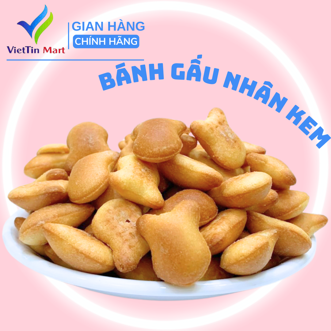 Bánh Gấu Nhân Kem VIETTIN MART 250g | Shopee Việt Nam