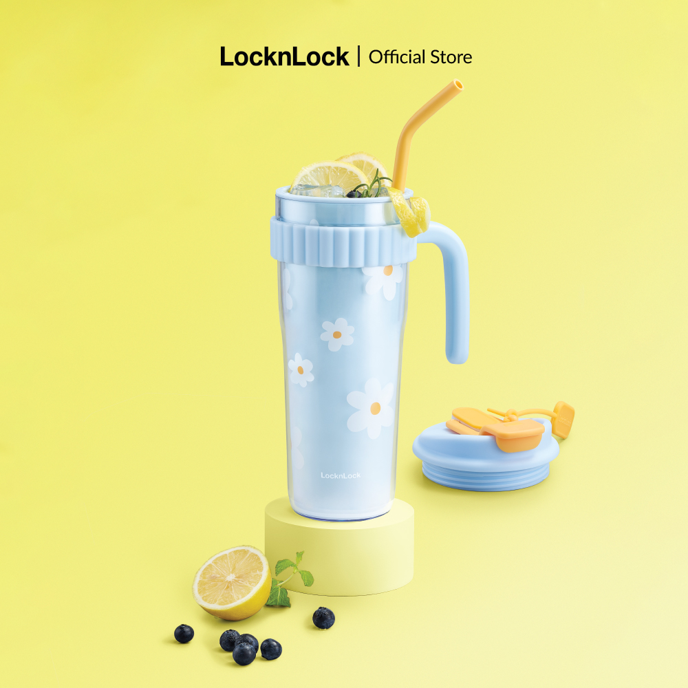 Ly nhựa 2 lớp LocknLock Spring Double wall cold cup 890ml HAP538 | Shopee Việt Nam