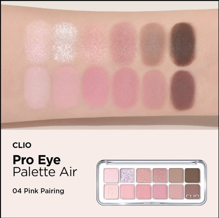 Bảng Phấn Mắt Clio 12 Ô Pro Eye Palette Air - Màu 02-Màu 04-Màu12-Màu ...