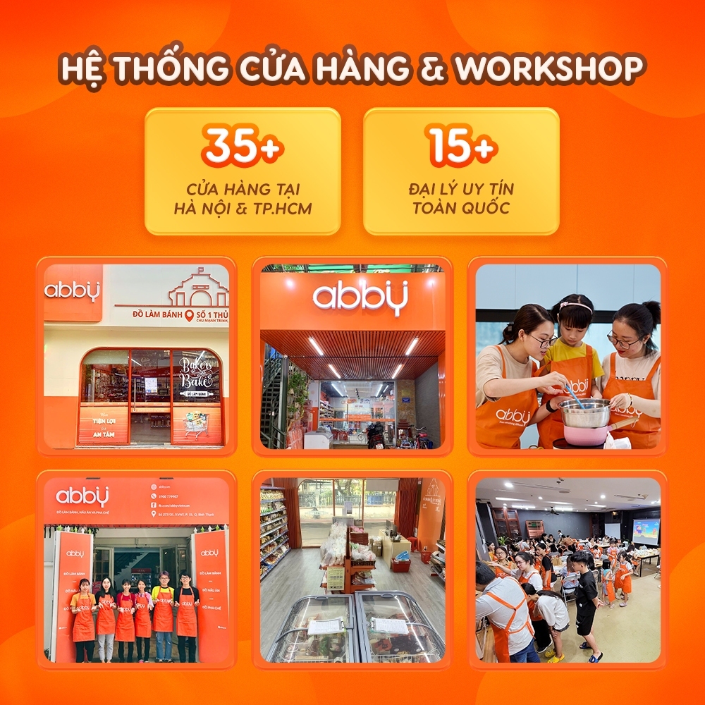 [ABBY - TẶNG HỘP GIẤY] Set làm bánh Mousse Việt quất - Chanh leo Abby nguyên liệu làm bánh thành ...