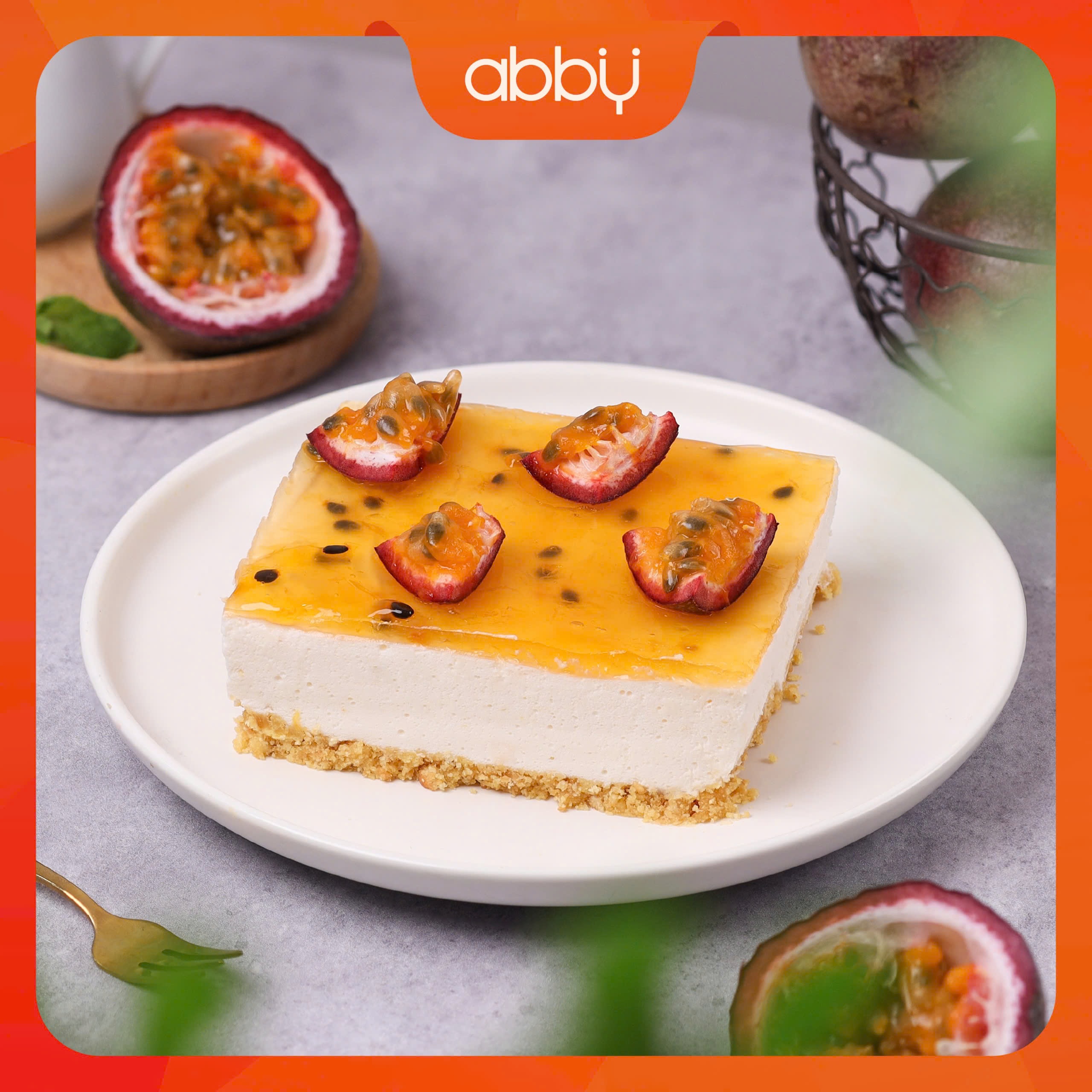 [ABBY - TẶNG HỘP GIẤY] Set làm bánh Mousse Việt quất - Chanh leo Abby nguyên liệu làm bánh thành ...