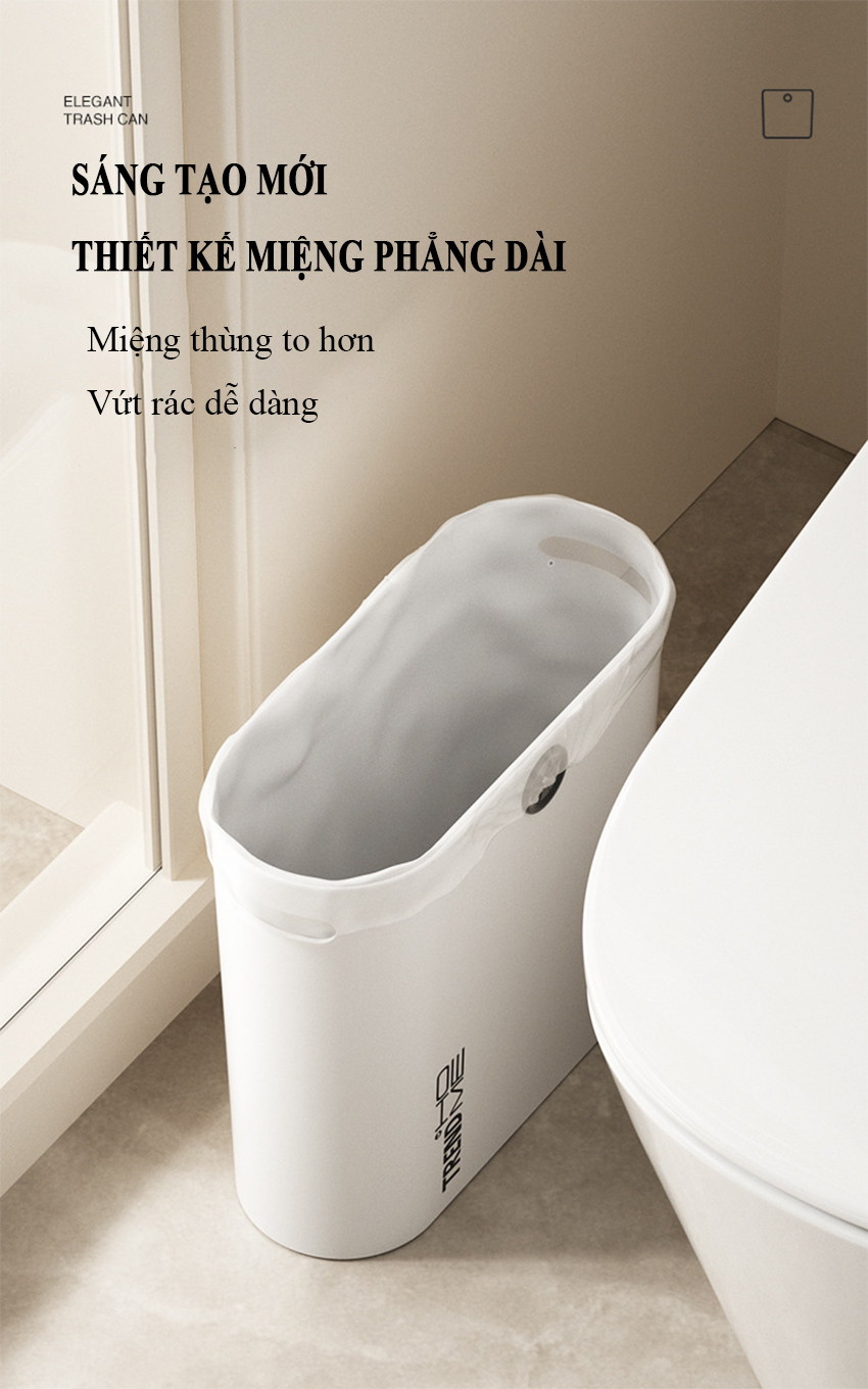 Thùng rác DREAM OF LOVE Thùng nhựa đựng rác SHEPHERD vuông dài chất ...