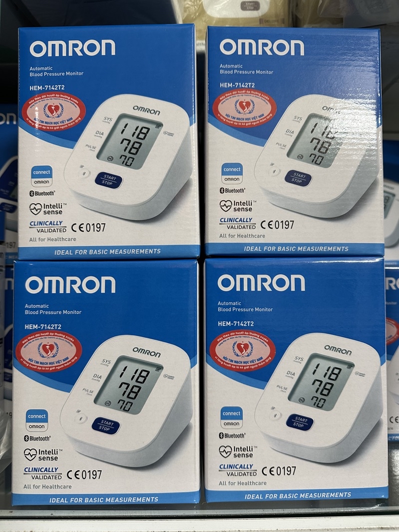 OMRON HEM-7142T2 - Máy đo huyết áp 7142 T2, bắp tay điện tử, rối loạn ...