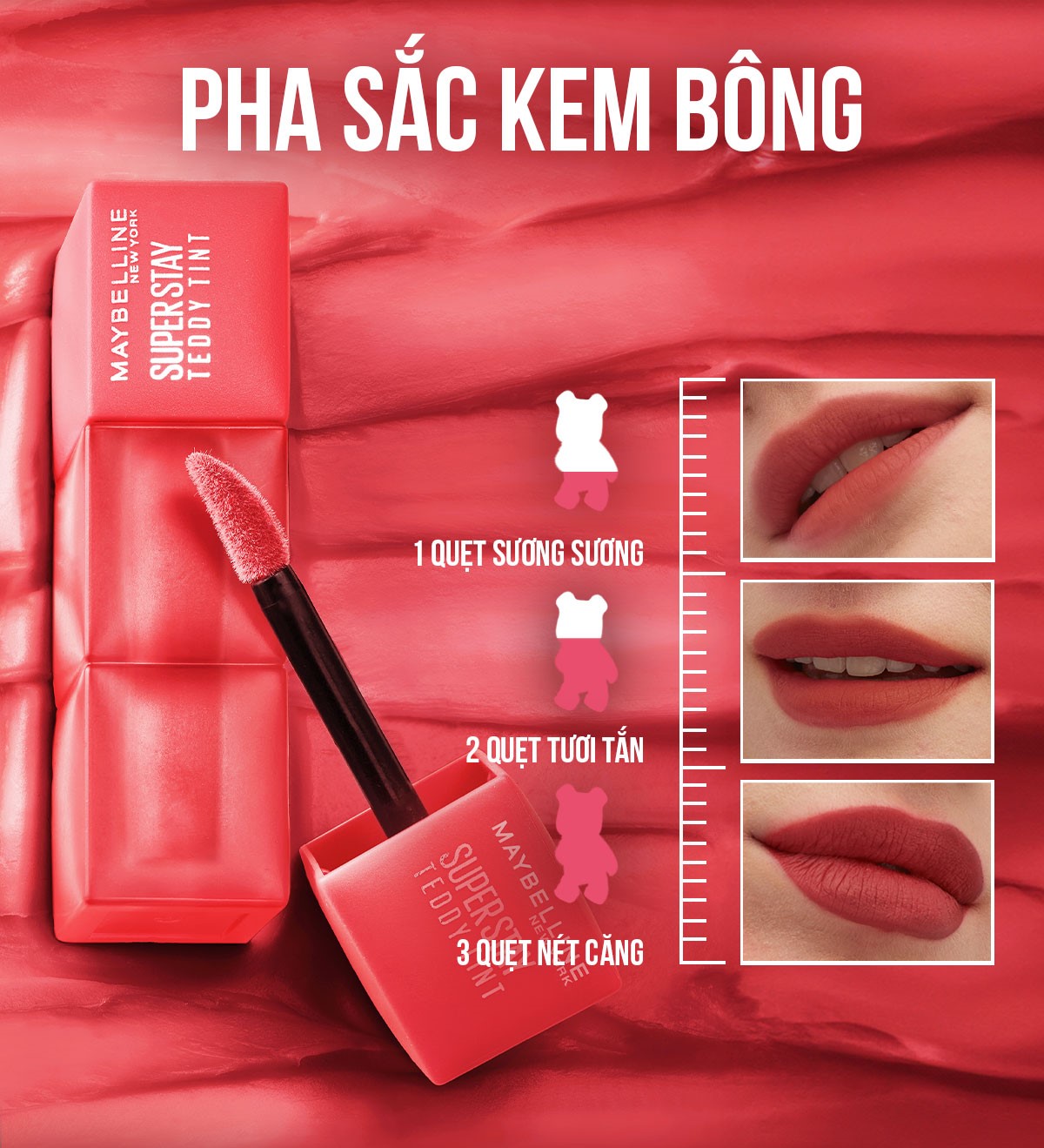 Son Kem Bông Bền Màu Superstay Teddy Tint Maybelline New York 5ml | Shopee Việt Nam