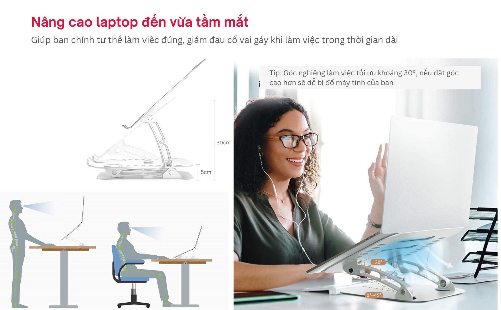 Giá Đỡ Máy Tính Laptop Tamayoko Hợp Kim Nhôm Cao Cấp Xoay 360 Độ Có ...