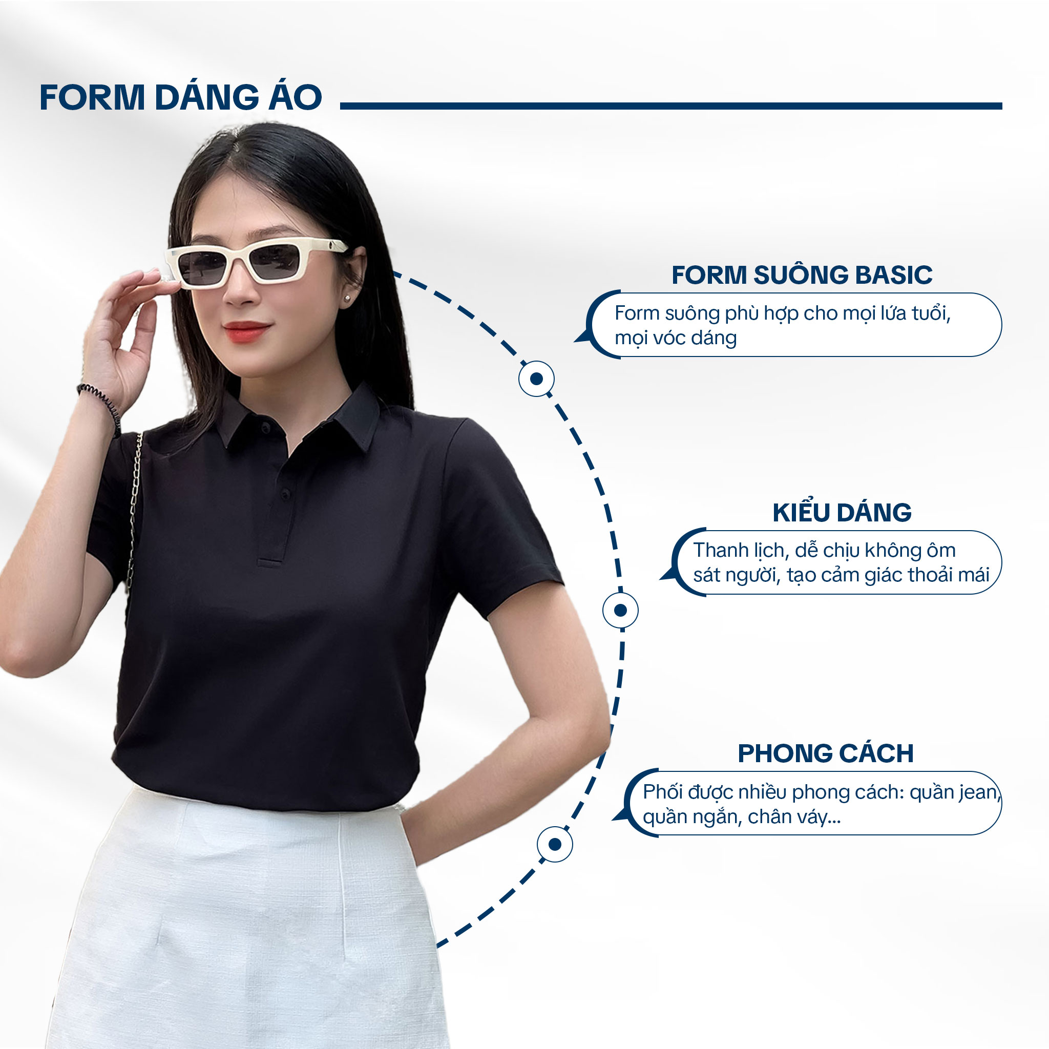 Áo Cổ Trụ Nữ TOLI PLM01 – Cotton Mát Mịn, Dáng Suông Dễ Mặc, Phong Cách ...