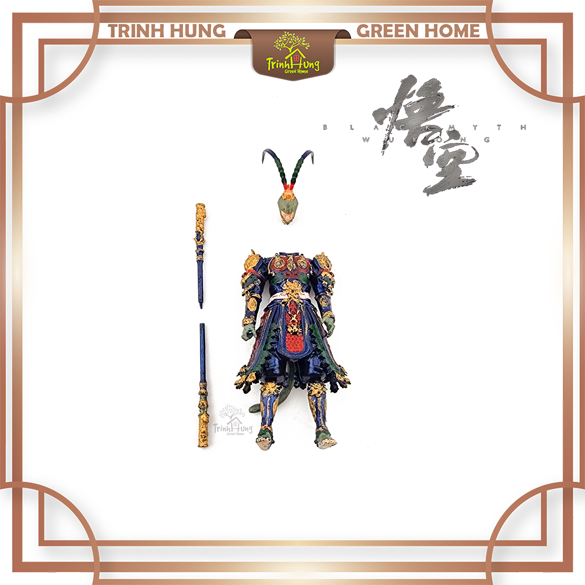 Mô hình Black Myth Wukong, tôn ngộ không huyền thoại khỉ đen in 3D sắc ...