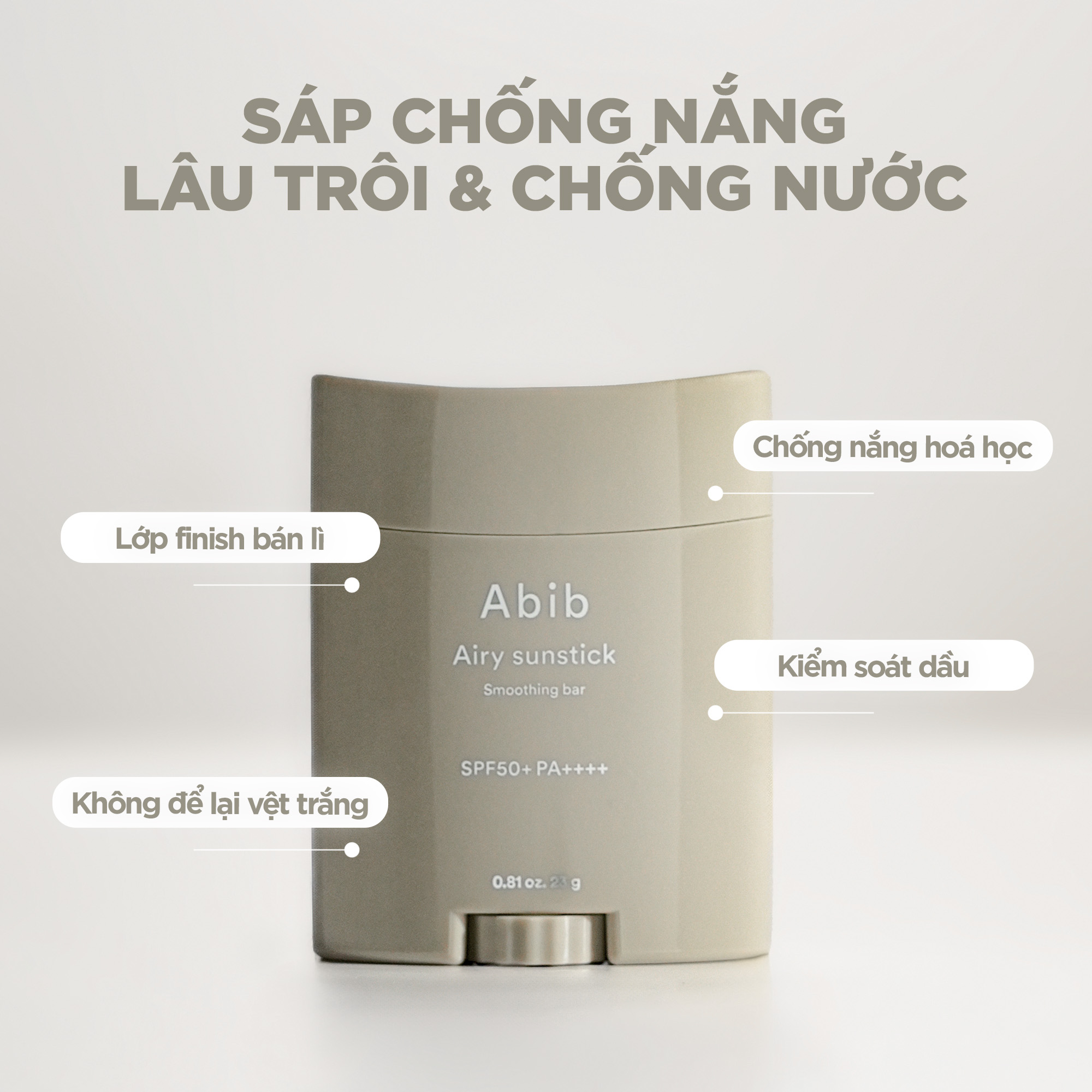 [Abib x Cha Eun-woo] Sáp chống nắng chống nước, finish bán lì Abib Airy ...