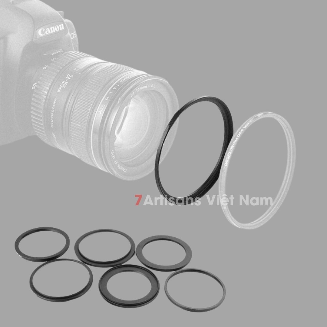 Đủ size Step DOWN ring - Vòng chuyển size Filter của ống kính - Full size từ 37mm 49mm 52mm 55mm ...