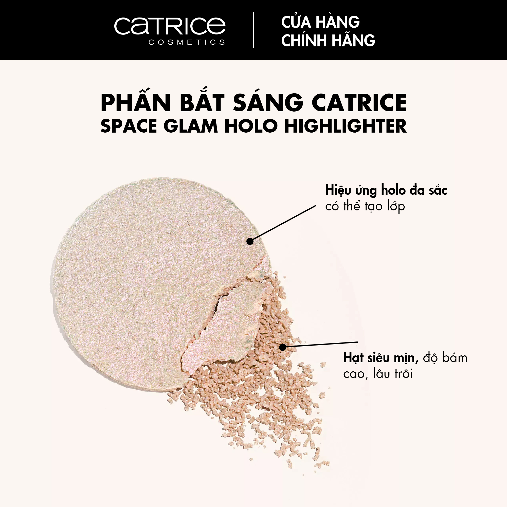 Phấn bắt sáng Catrice Space Glam Holo Highlighter mịn lì lâu trôi 4,6g ...